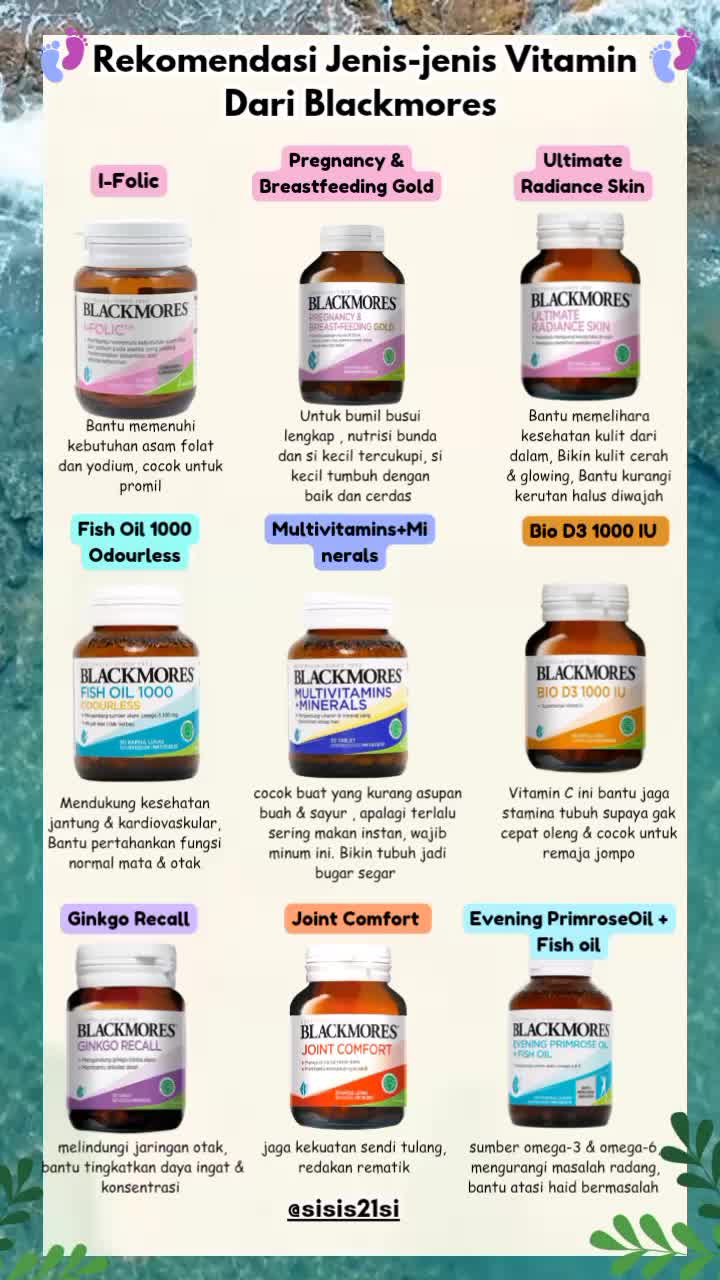 jenis jenis multivitamin dari | MamaMuda (@sisis21si)