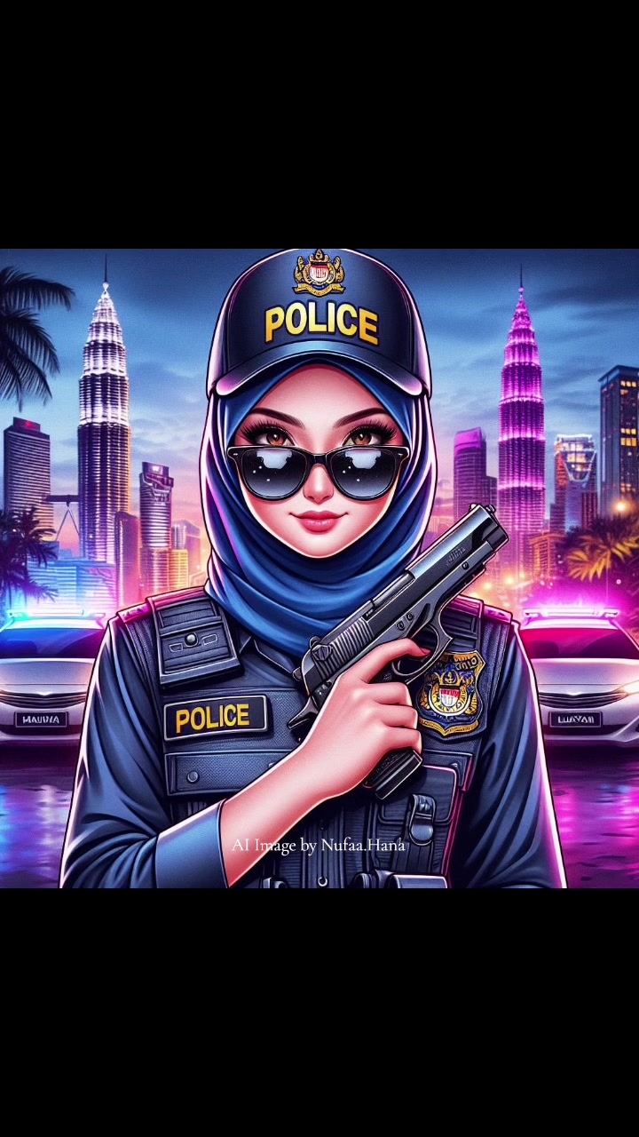 Karikatur Akak Polis. Hanya rekaan dan | Nufaa.Hana (@nufaa.hana2)