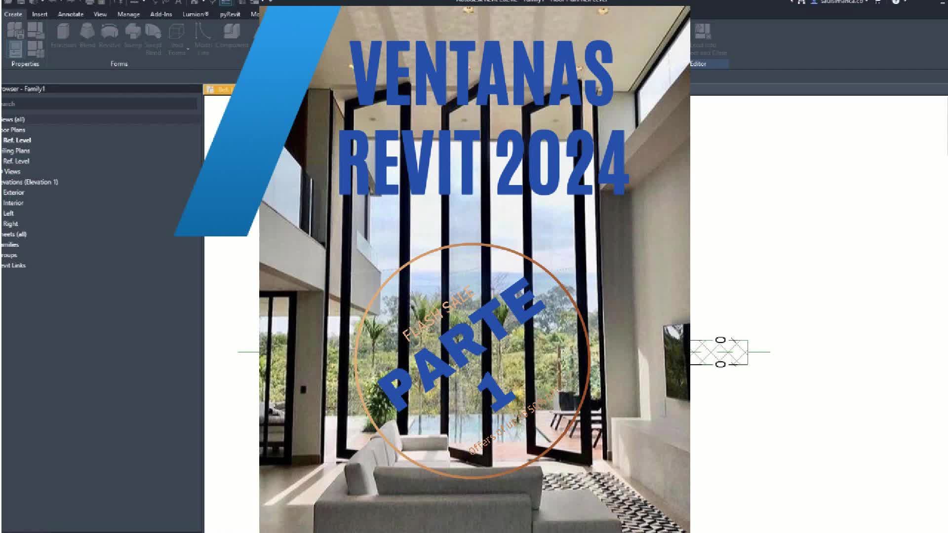 VENTANAS PARTE 1 REVIT 2024 | SAUL SIMANCA (@sayva_constructores)