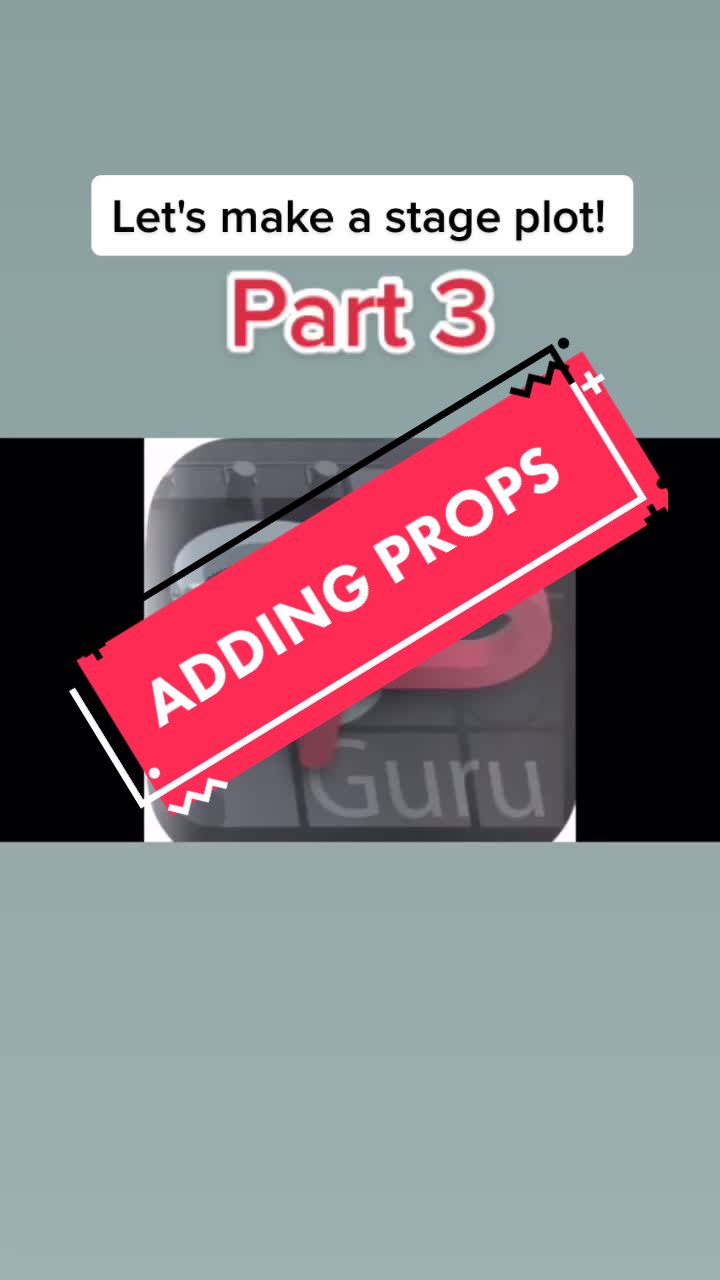 Adding props to your stage plot with | StagePlotGuru (@stageplotguru)