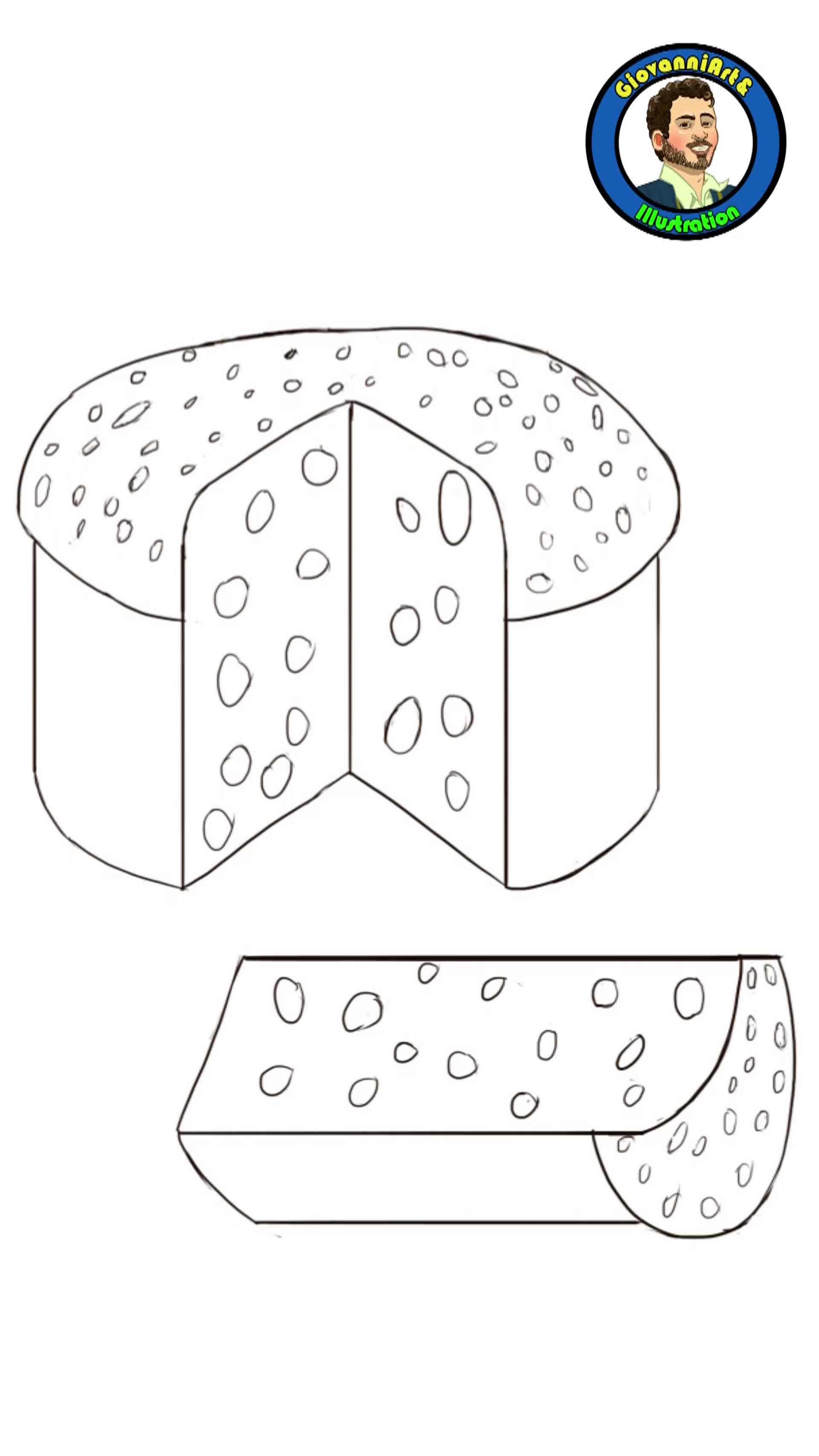 Tutorial speed drawing of Panettone - | gioartandillustration ...