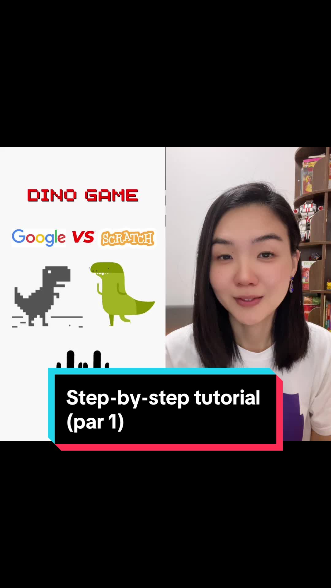 How to Create Google Dino Game with | Tech World for Kids - Coding ...