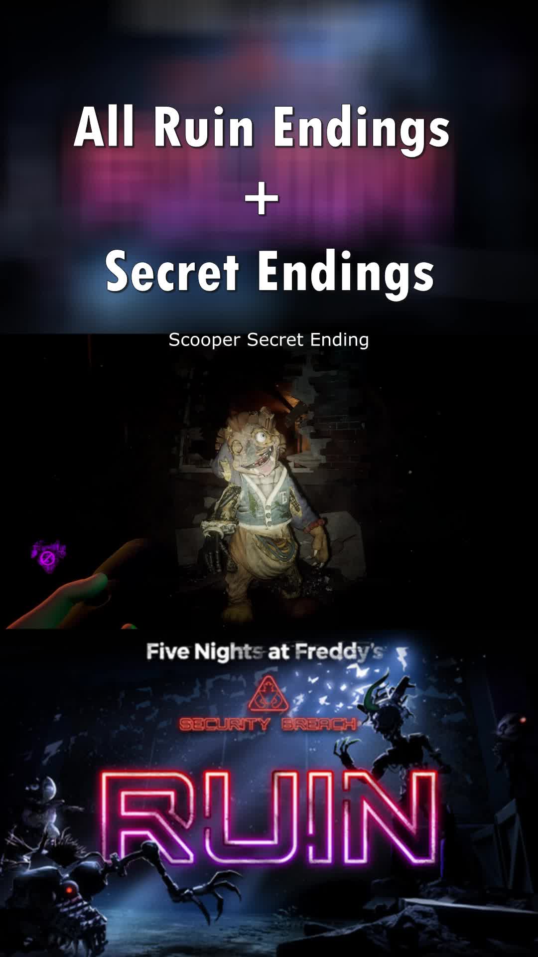 FNAF Ruins DLC. ALL Endings #fnaf | Zelorz (@zelorz)
