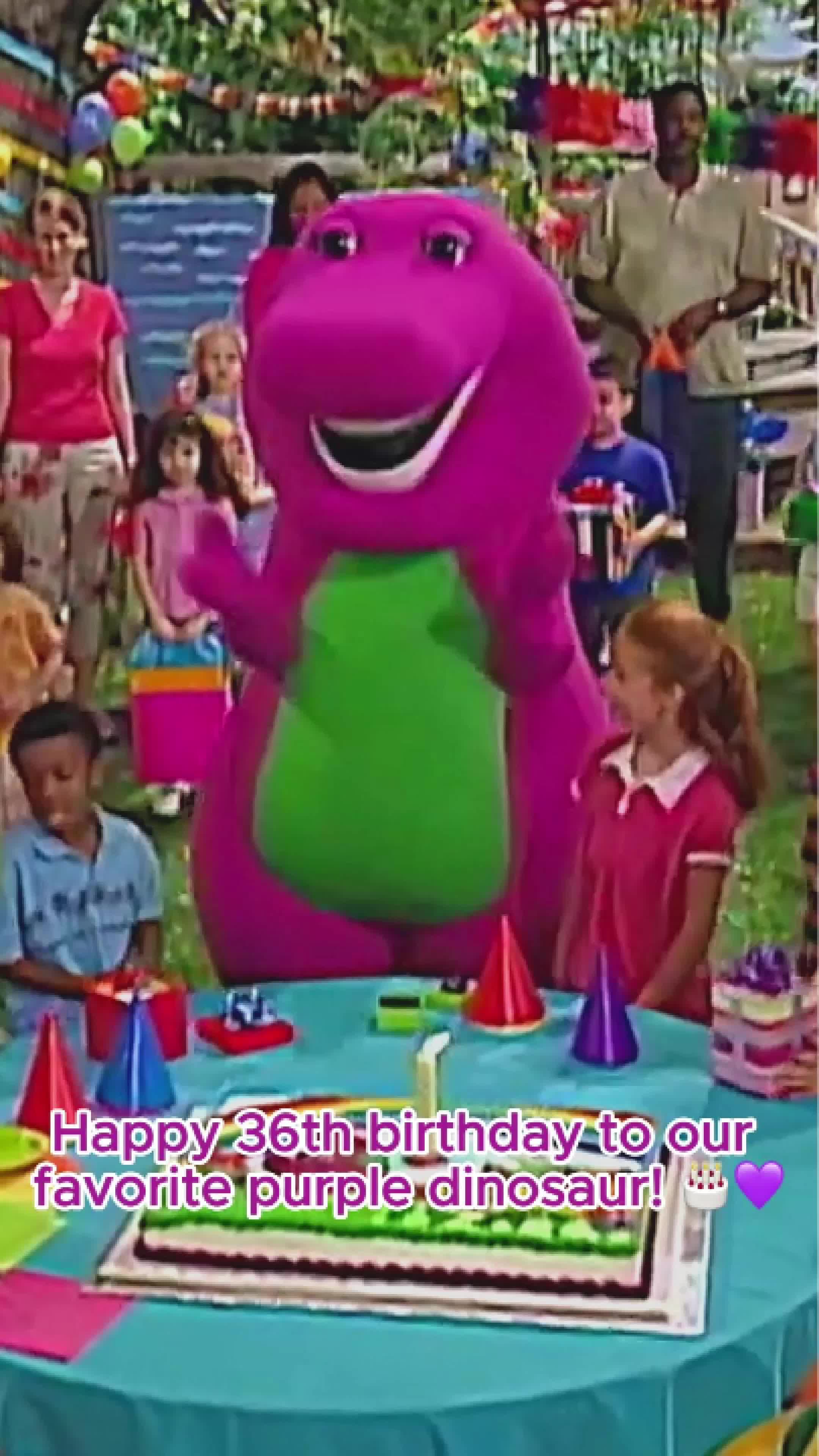 Barney's turning 36 today and | The Barney Universe (@thebarneyuniverse)