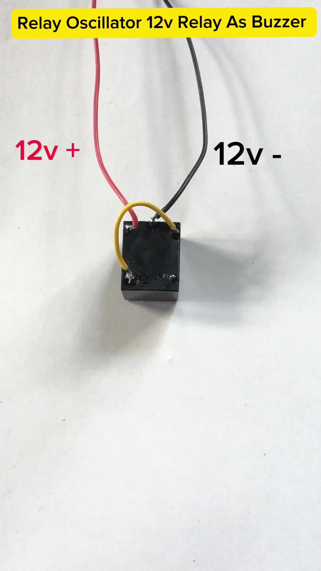 Relay oscillator, 12v relay as buzzer | | stephen_electronics (@stephen ...