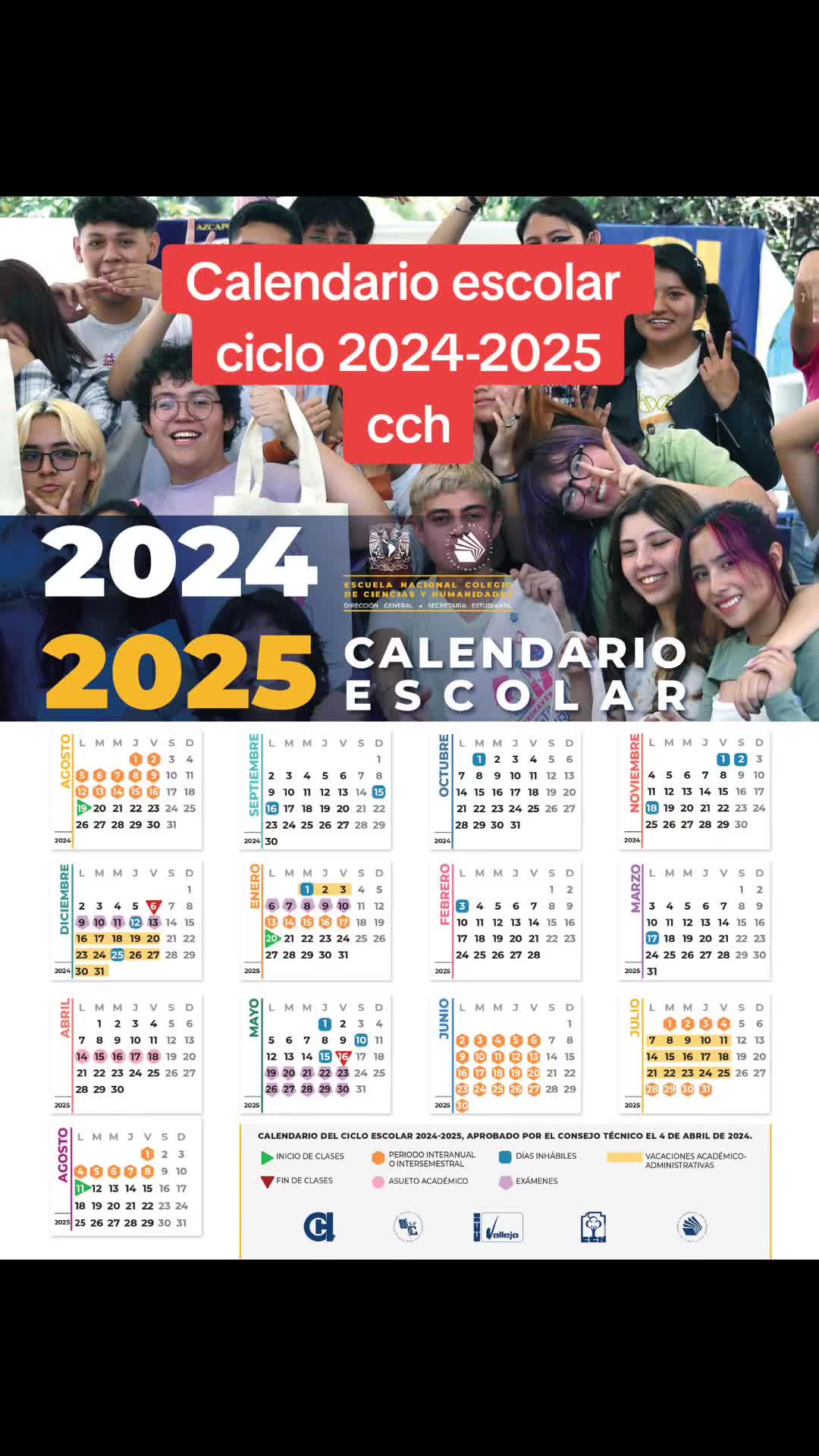 calendario escolar ciclo 2024-2025 cch | profedepsico (@profedepsico) calendario escolar ciclo 2024-2025 cch | profedepsico (@profedepsico)