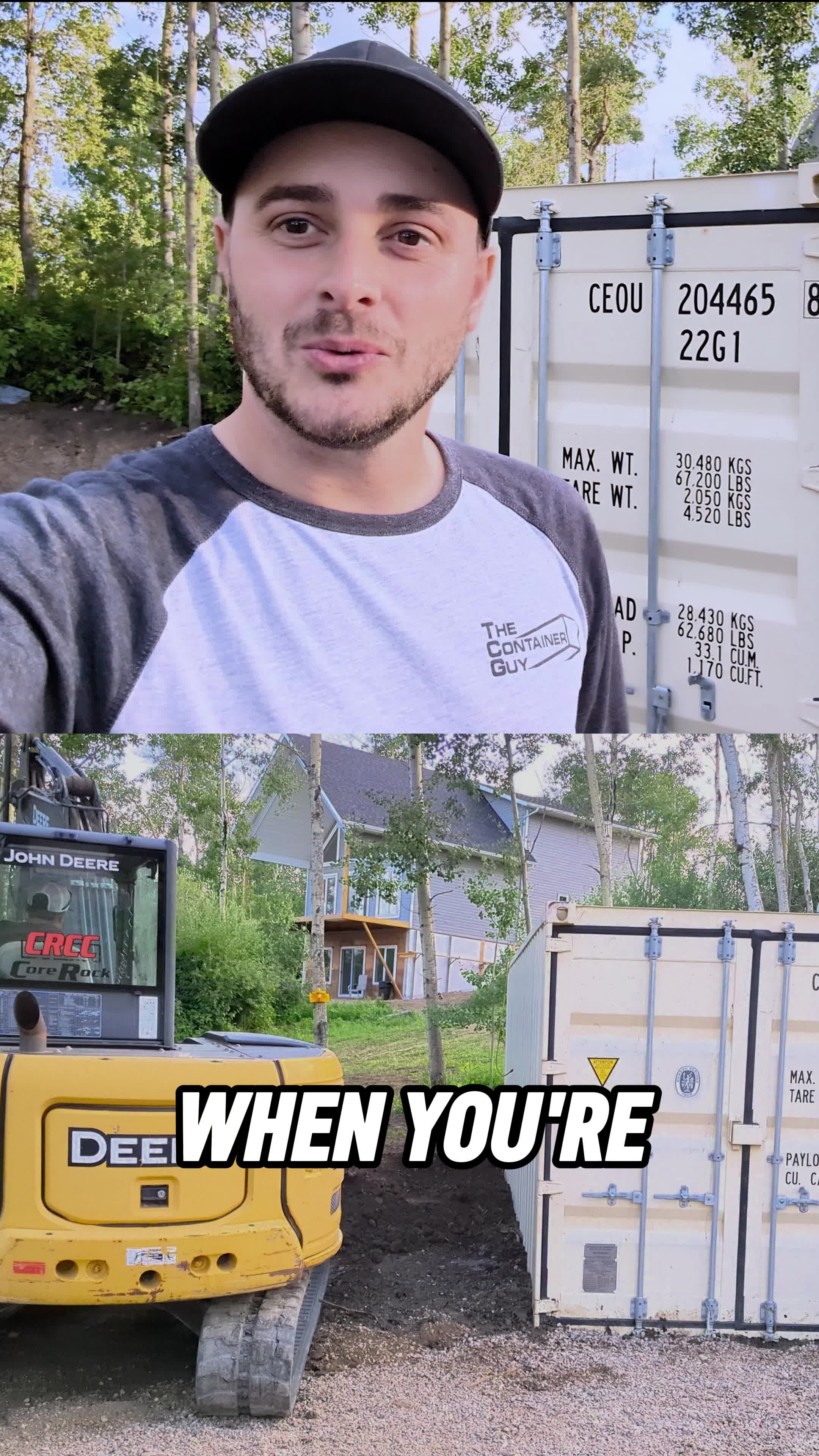 When Burying A Shipping Container Goes | TheContainerGuy (@thecontainerguy)