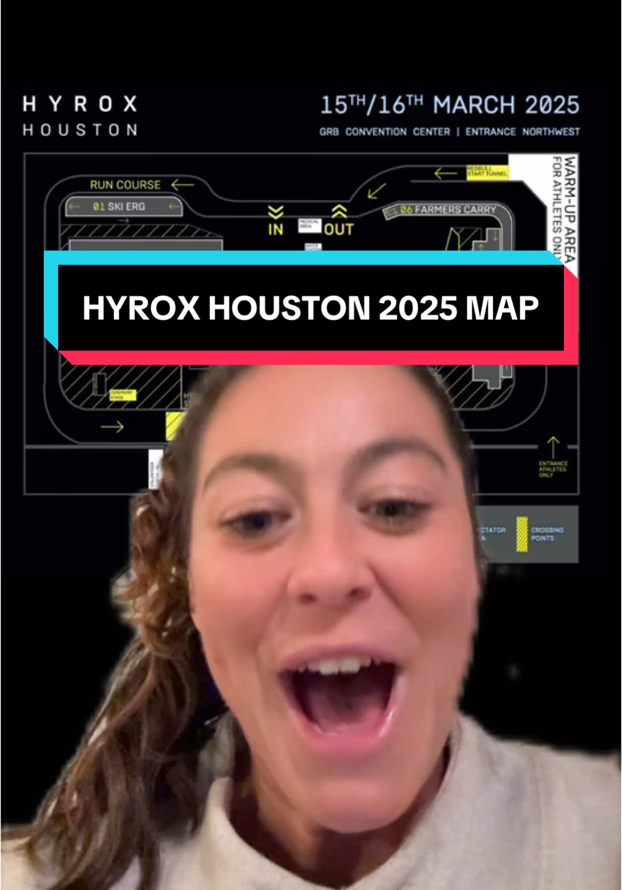 HYROX HOUSTON 2025 VENUE MAP!! #hyrox | Dominique (@lifting_queen_dom)