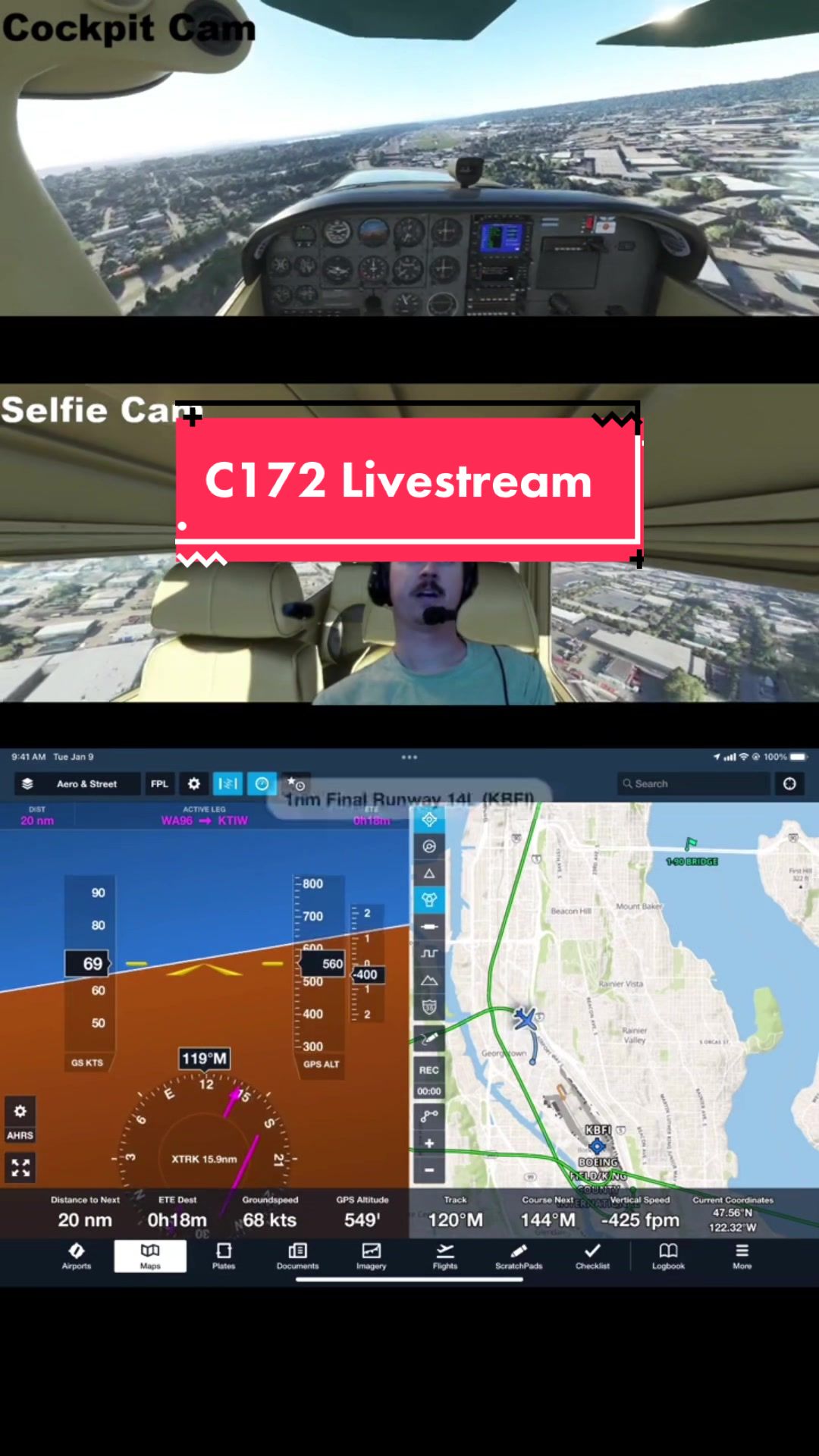 First time using the Cessna 172 on | Papi Planes (@papiplanes)