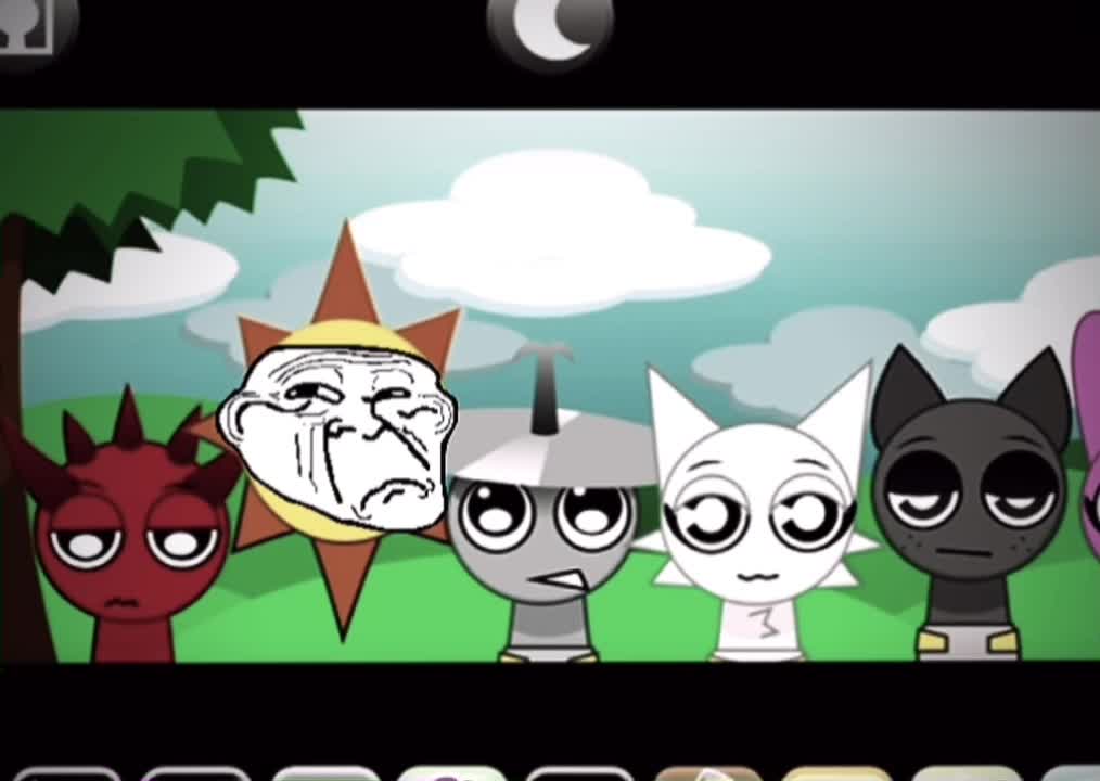 Troll face Sprunki baby vs horror | Sprunki x roblox (@sprunki ...