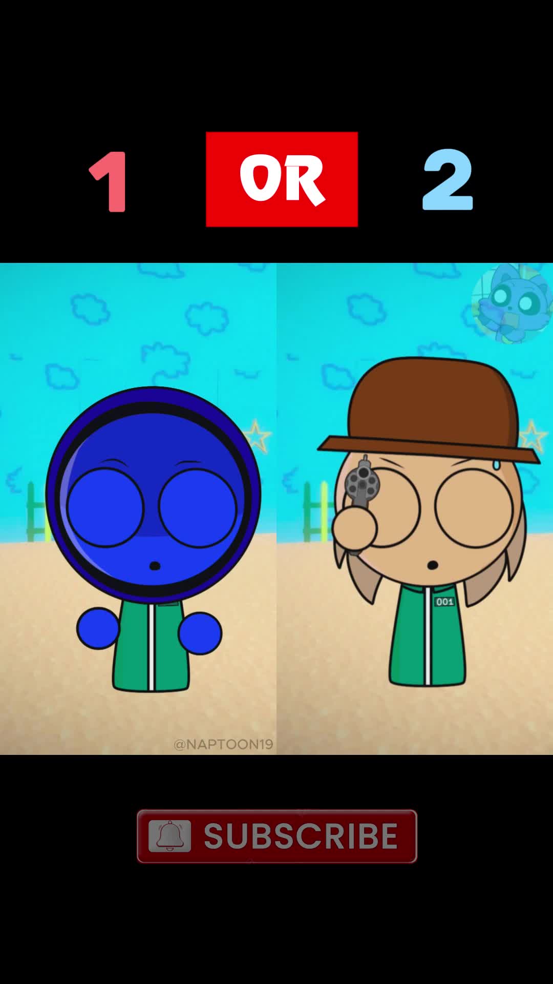 Sprunki Pink Guard Face Reveal | NAPTOON (@naptoon19.official)