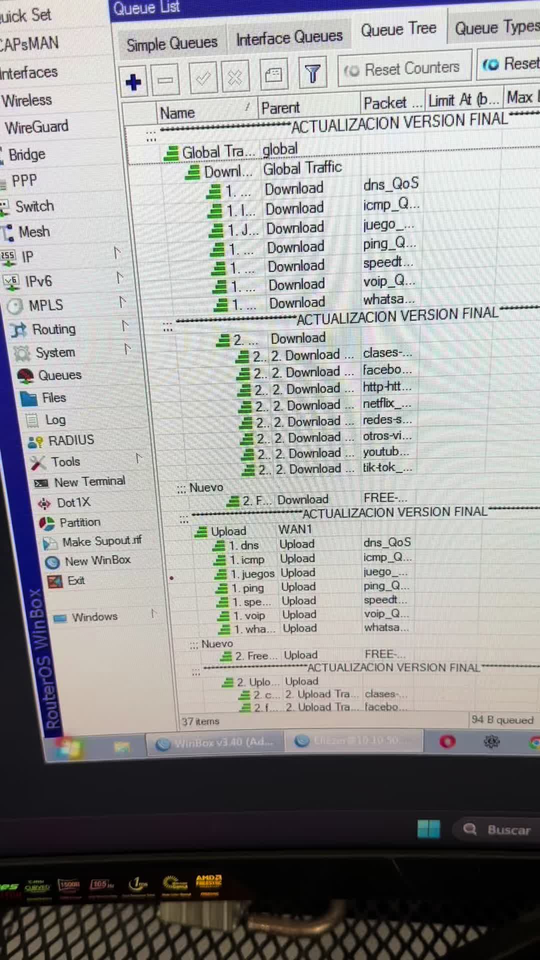 QoS MIKROTIK 2025 #redes #REDESWISP | WISP GLOBAL (@redeswisp)
