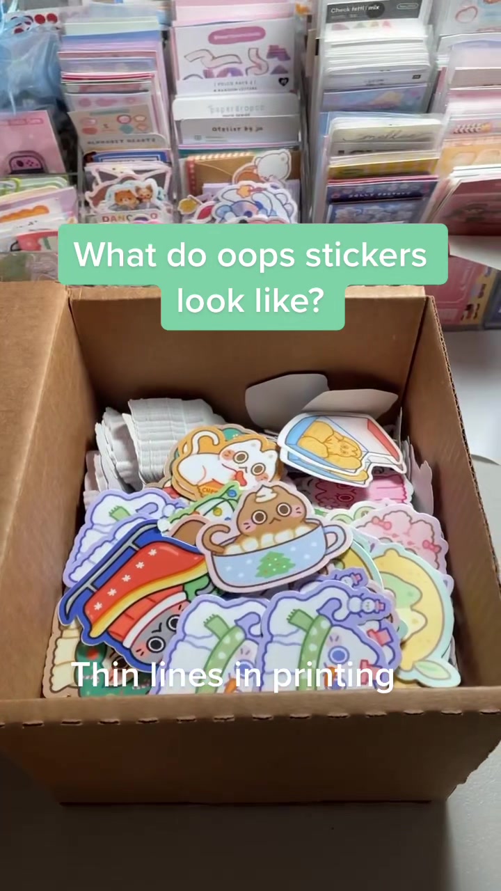 What do oops stickers look like?? Oops | StickyRiceCo (@stickyriceco)