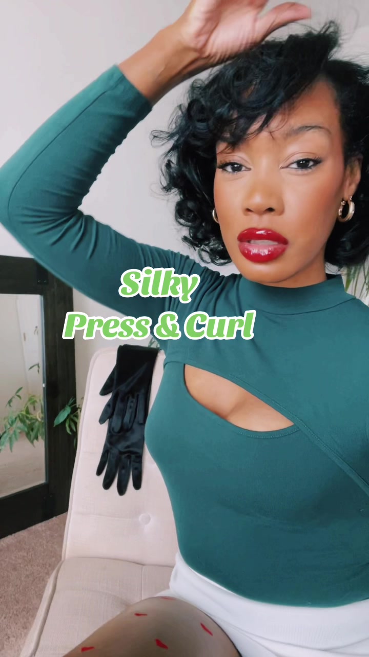 Natural hair journey #pressandcurl | Natty Rocberry (@nattyrocberry)