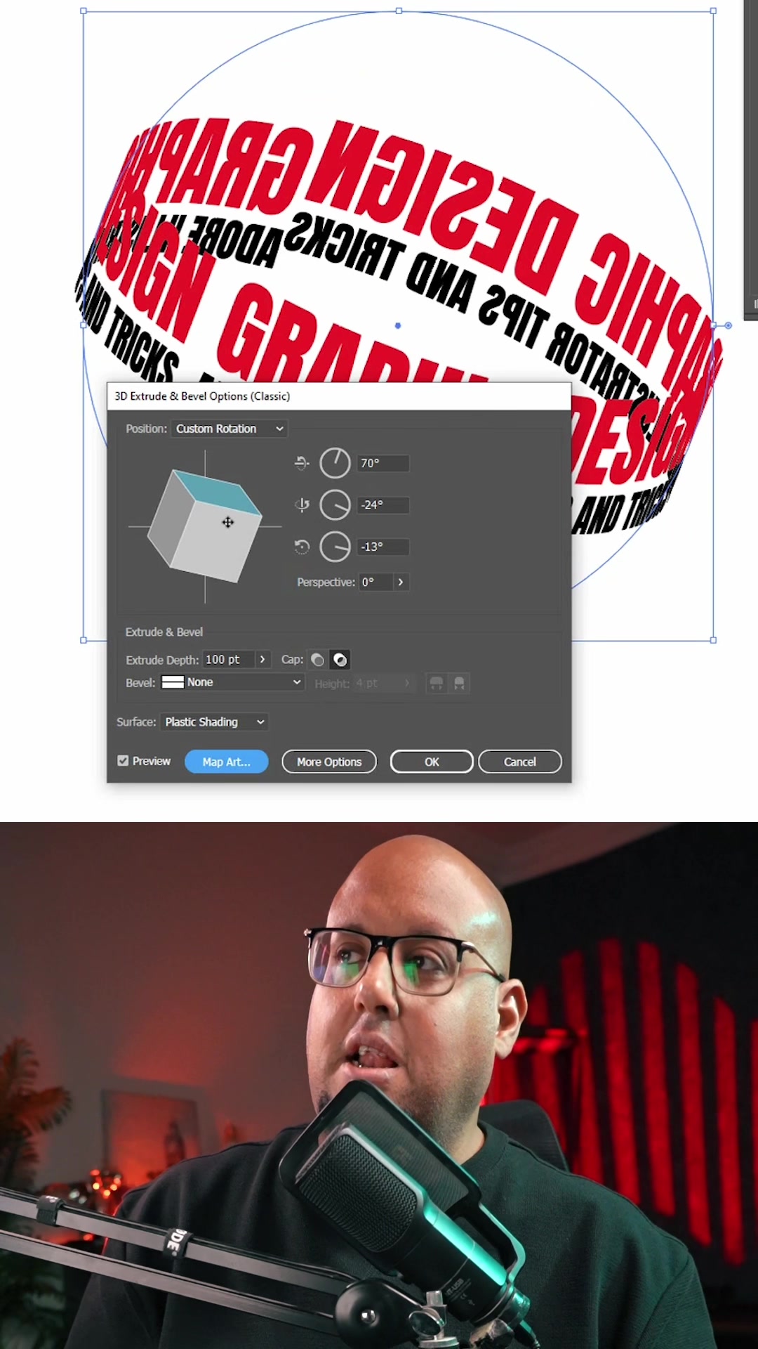 تأثيرات واشكال الكتابة في الاليستريتور | Mostafa Makram TV ...