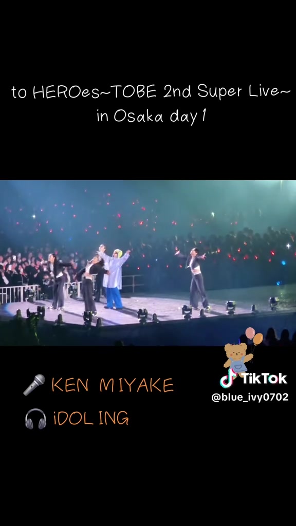 to HEROes TOBE 2nd Super Live iDOLING🧡 | saöring (@saoring_ivy)