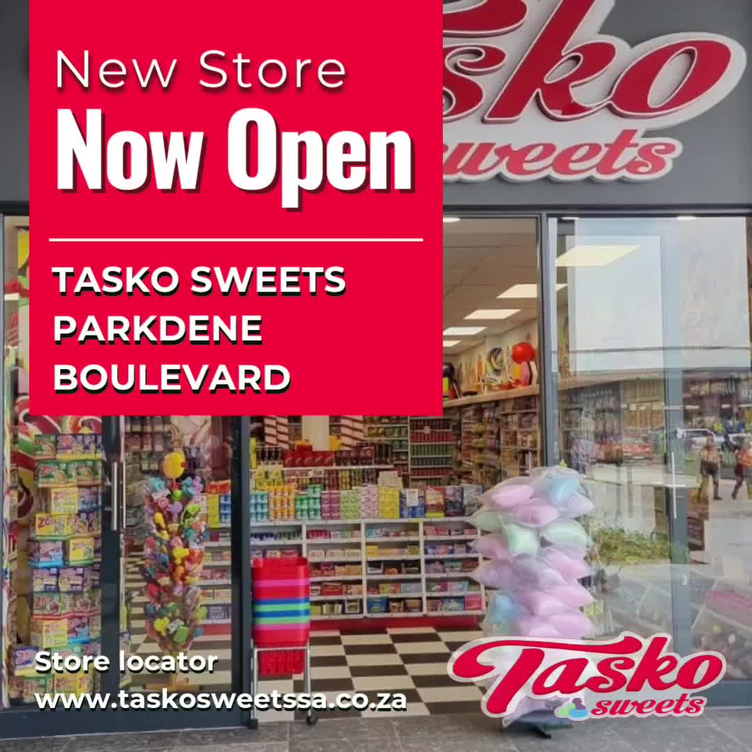 Sweet news! 🎉 Tasko Sweets is now open | Tasko Sweets SA 🇿🇦 ...