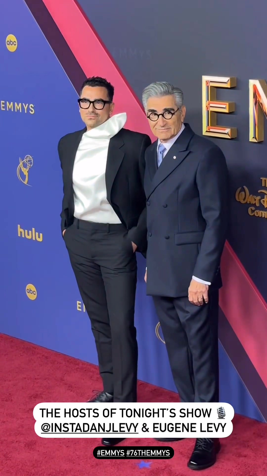 Dan and Eugene Levy were dressed to | hello_canada_mag (@hellocanadamag)