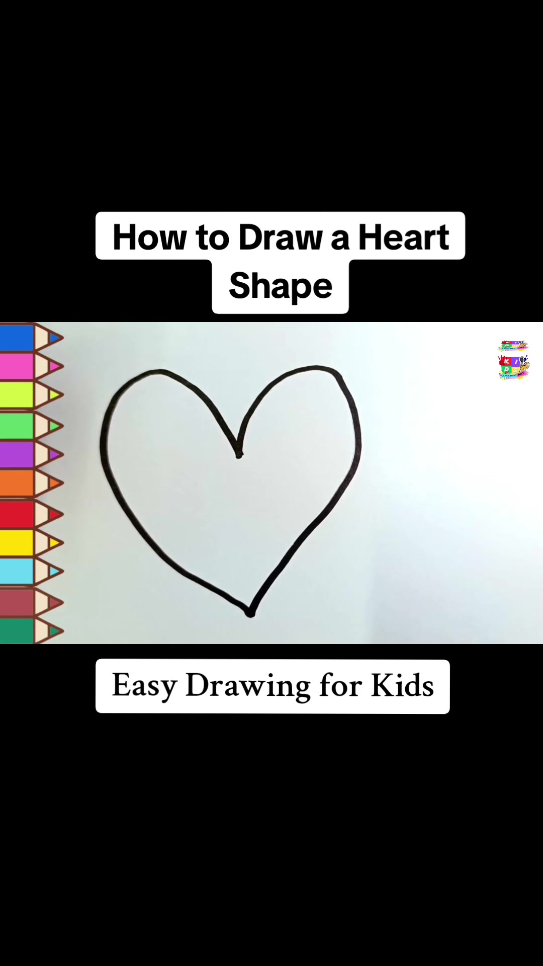 How To Draw A Heart Shape, "big | Kids Amazing Art (@kids.amazing.art)
