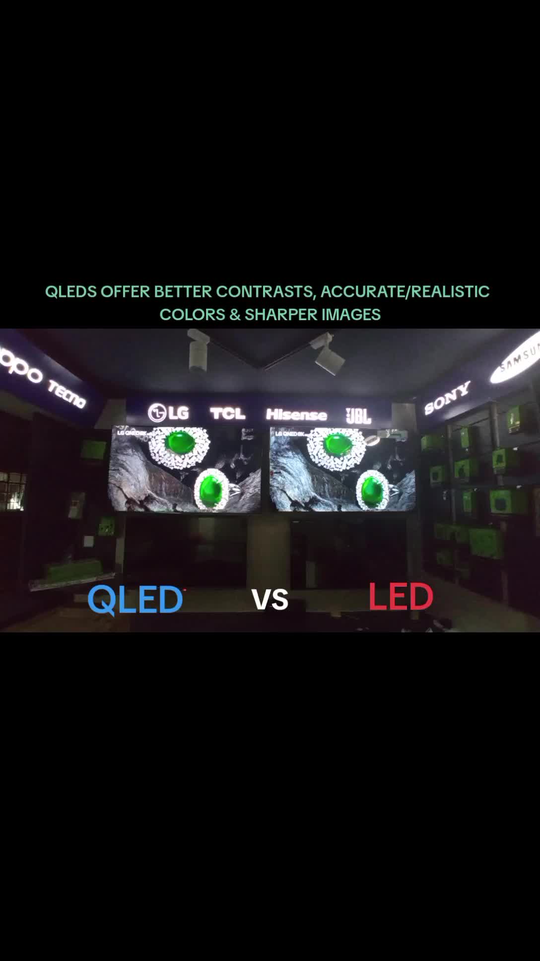 Side by Side comparison of a QLED vs a | ElectronicsKenya ...