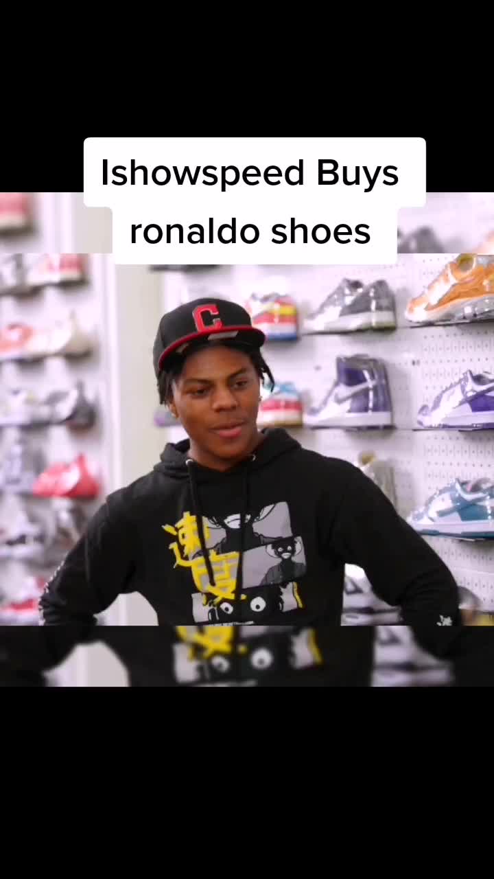 Ishowspeed Buys ronaldo shoes at | trez (@ffedrdr)