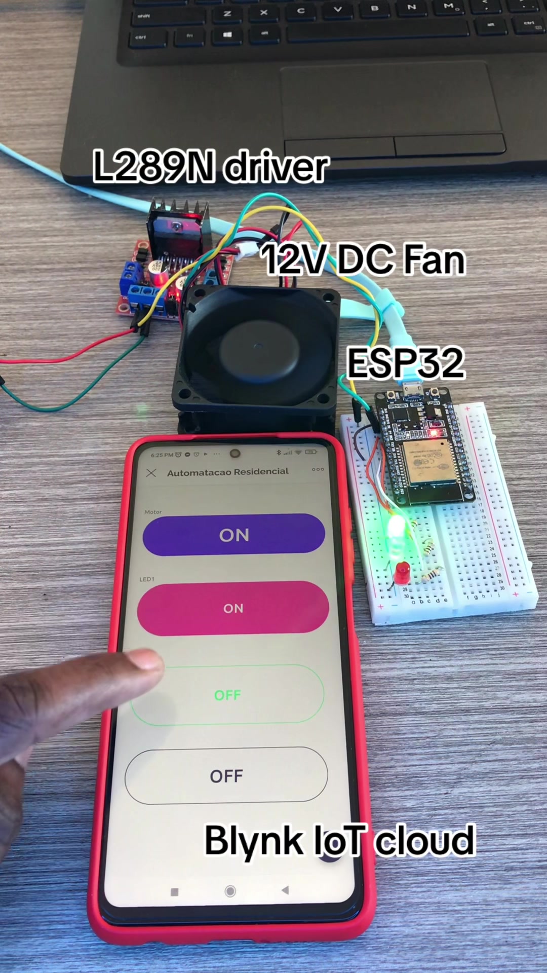 IoT project DC Motor control with ESP32 | Upload Ideas with Itamar ...