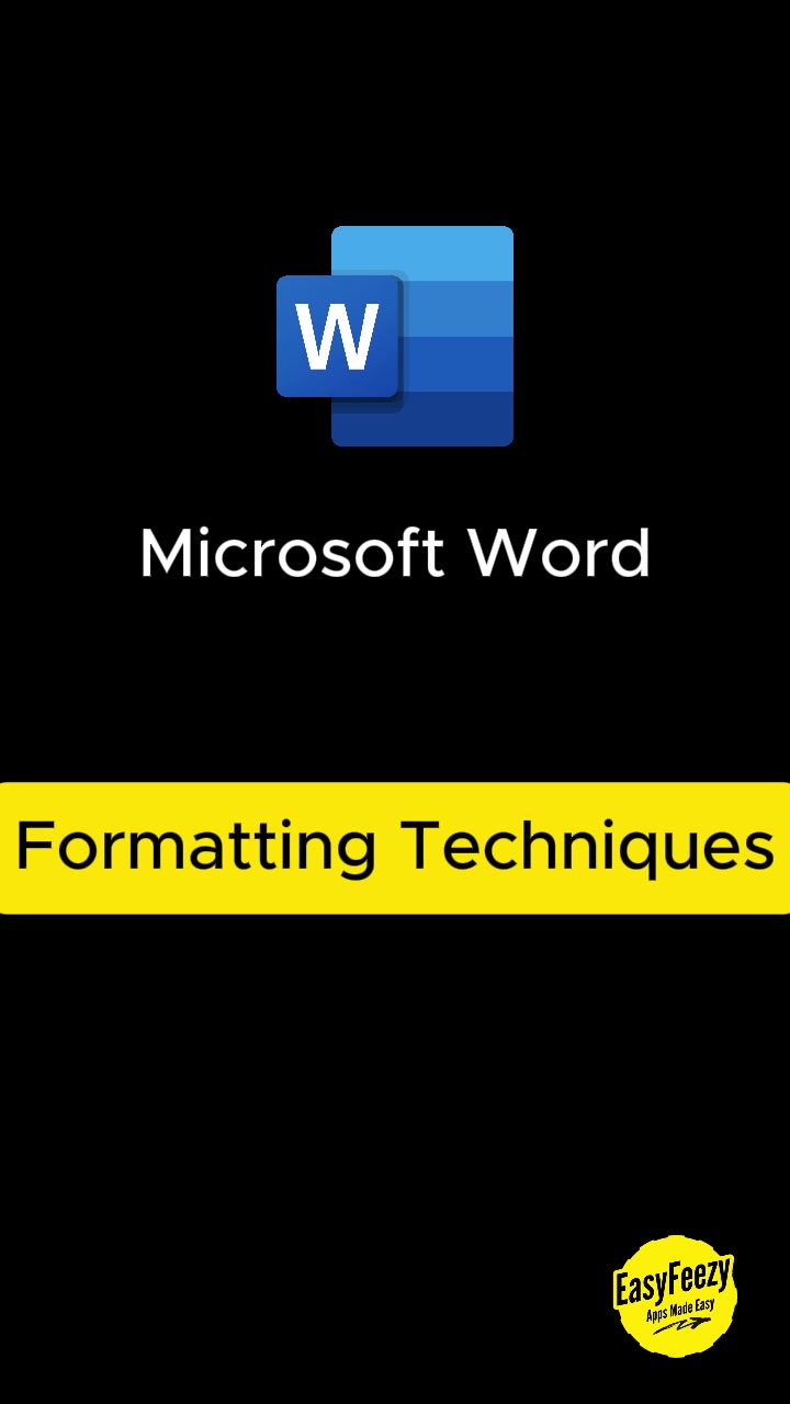 Microsoft Word Formatting Techniques | EasyFeezy (@easyfeezy.my)