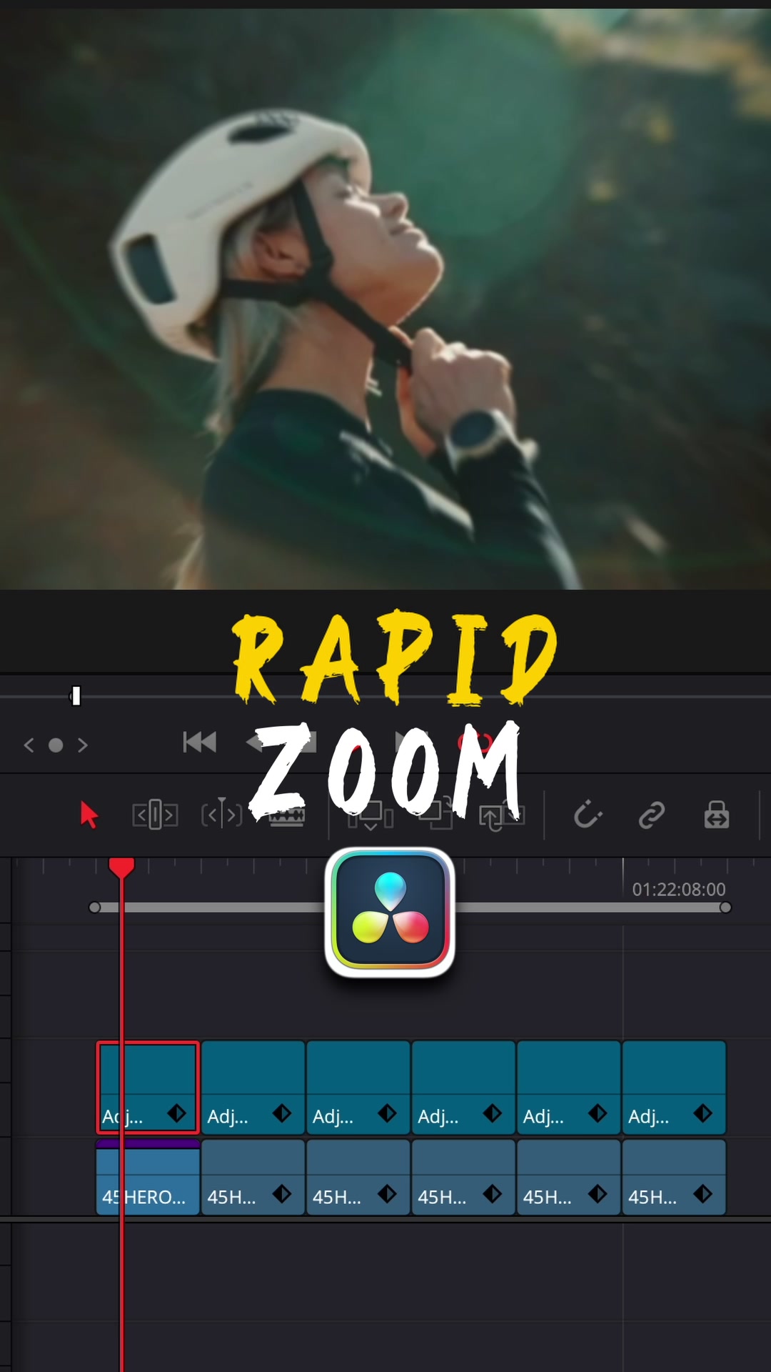 Rapid zoom effect in DaVinci Resolve | WILL BYRNE (@wbynan)