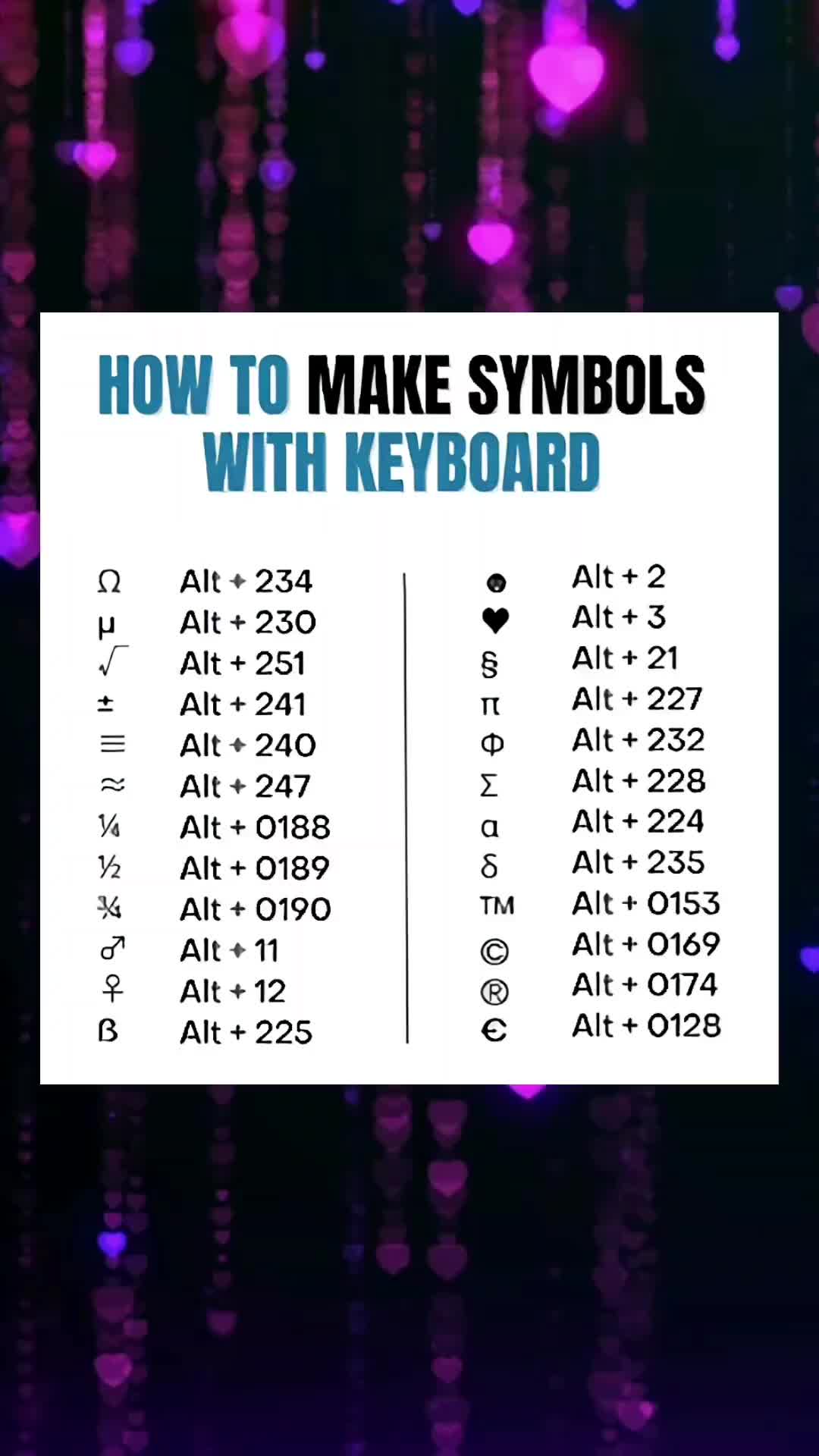 how to make symbols with keyboard | 𝙎𝙢𝙖𝙧𝙩 & 𝙀𝙖𝙨𝙮 (@smart.easy)