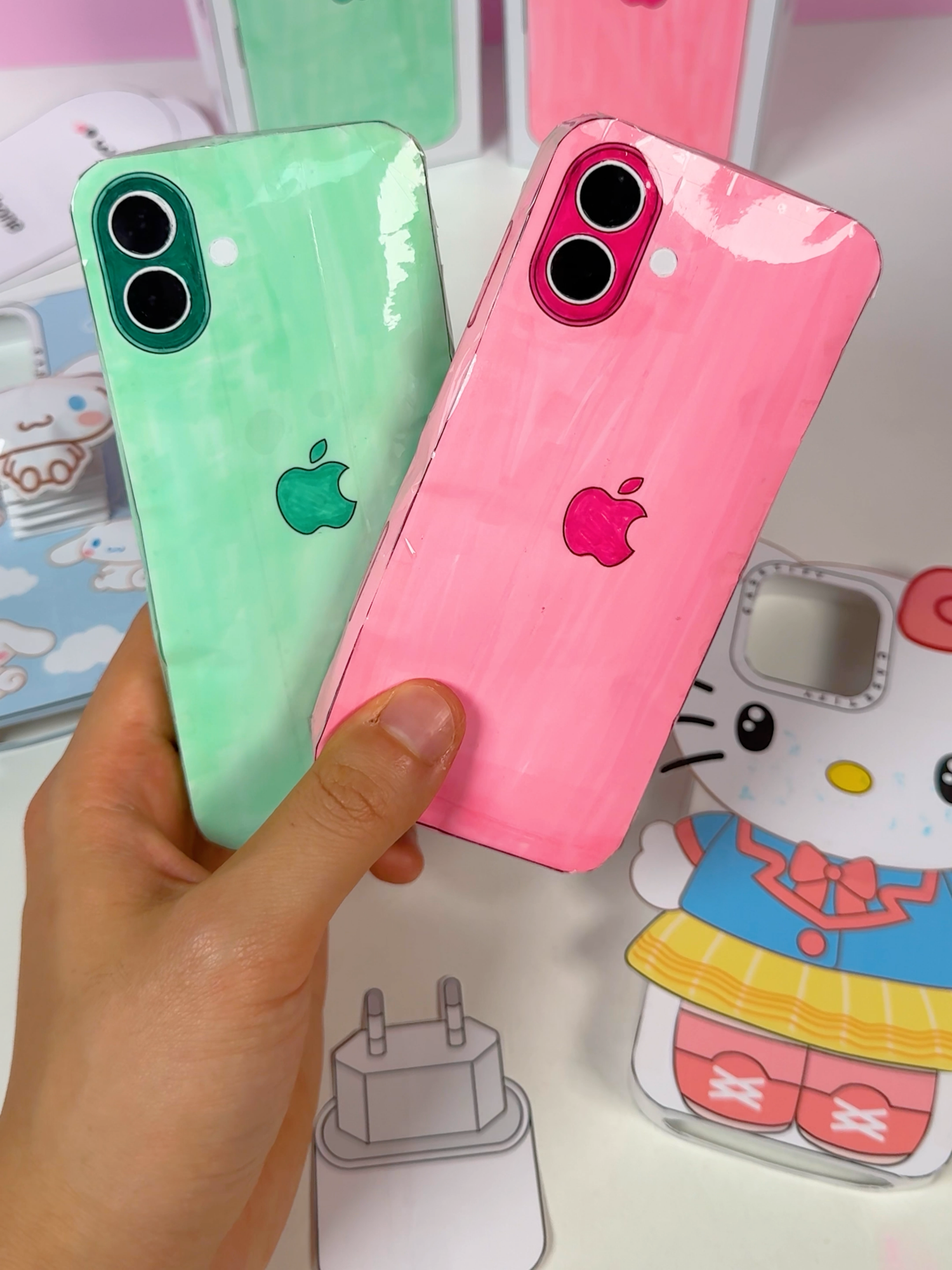 Unboxing handmade iPhone 16 pink📱수제 | JunoCraft 주노크래프트 (@juno_craft)