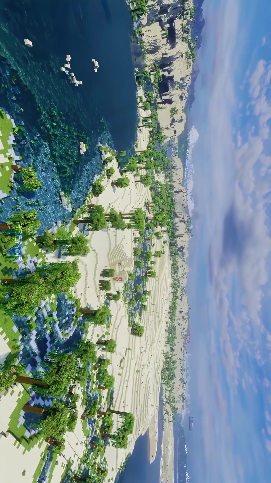 Distant Horizons mod + Iris shader with | Texture Maker (@texturesmaker)