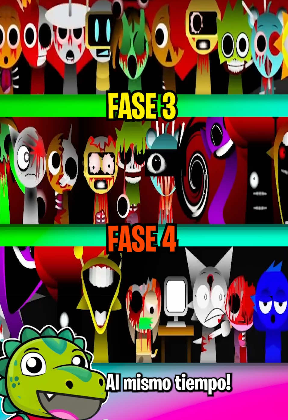 Todas las Fases de Sprunki al Mismo | AngelArteckZ (@angelarteckz)