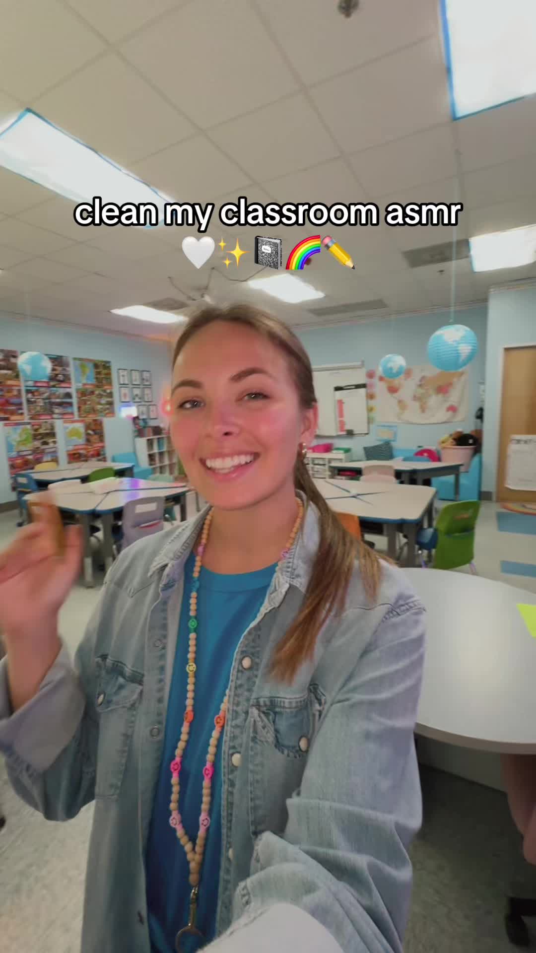 Clean my classroom with me ASMR! ️ | Kaitlyn ☻ (@myclassroomdiaries)