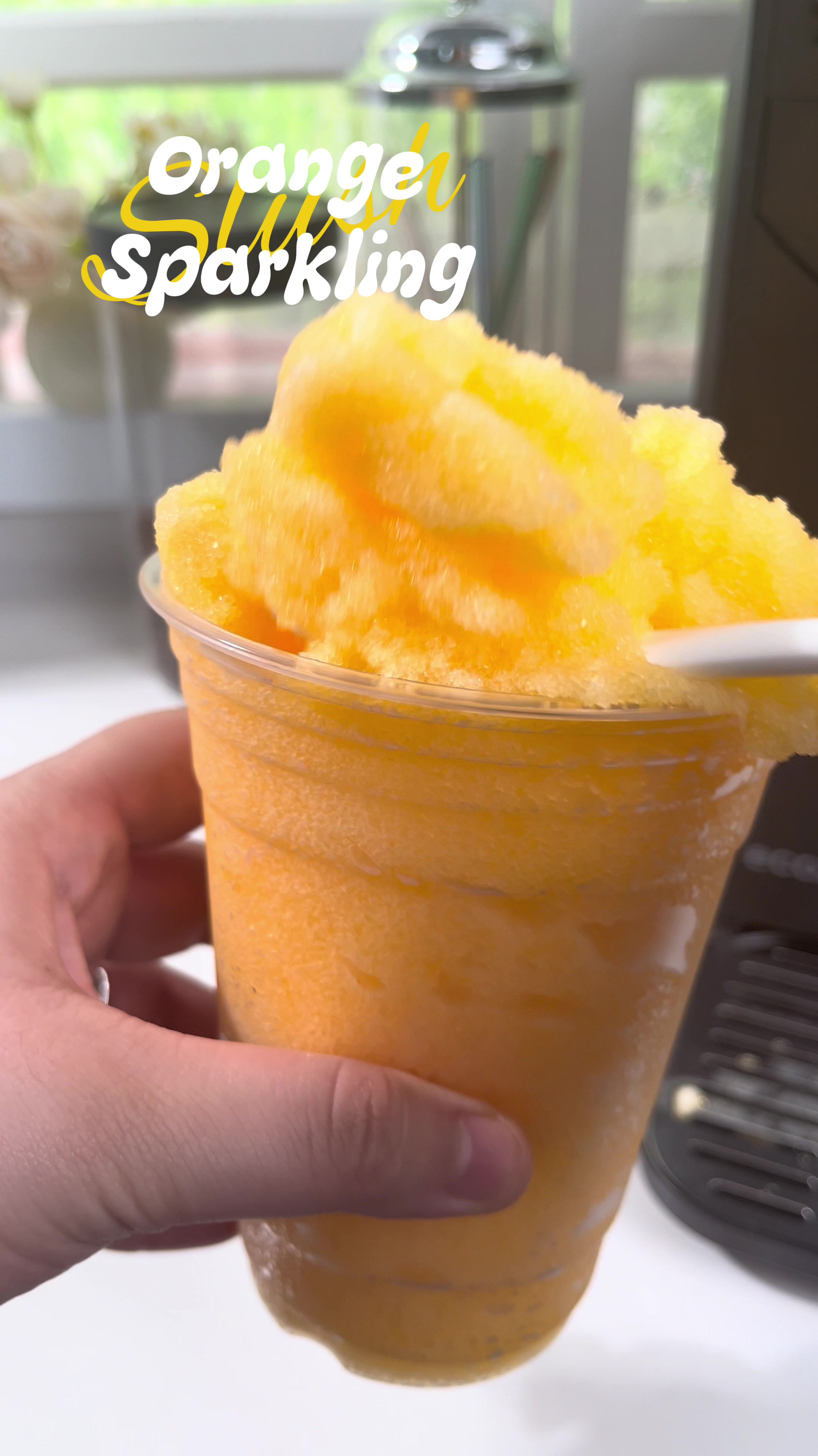 Orange sparkling slush🍊🫧#DIY #slush | ecozy Appliances (@ecozy.official)