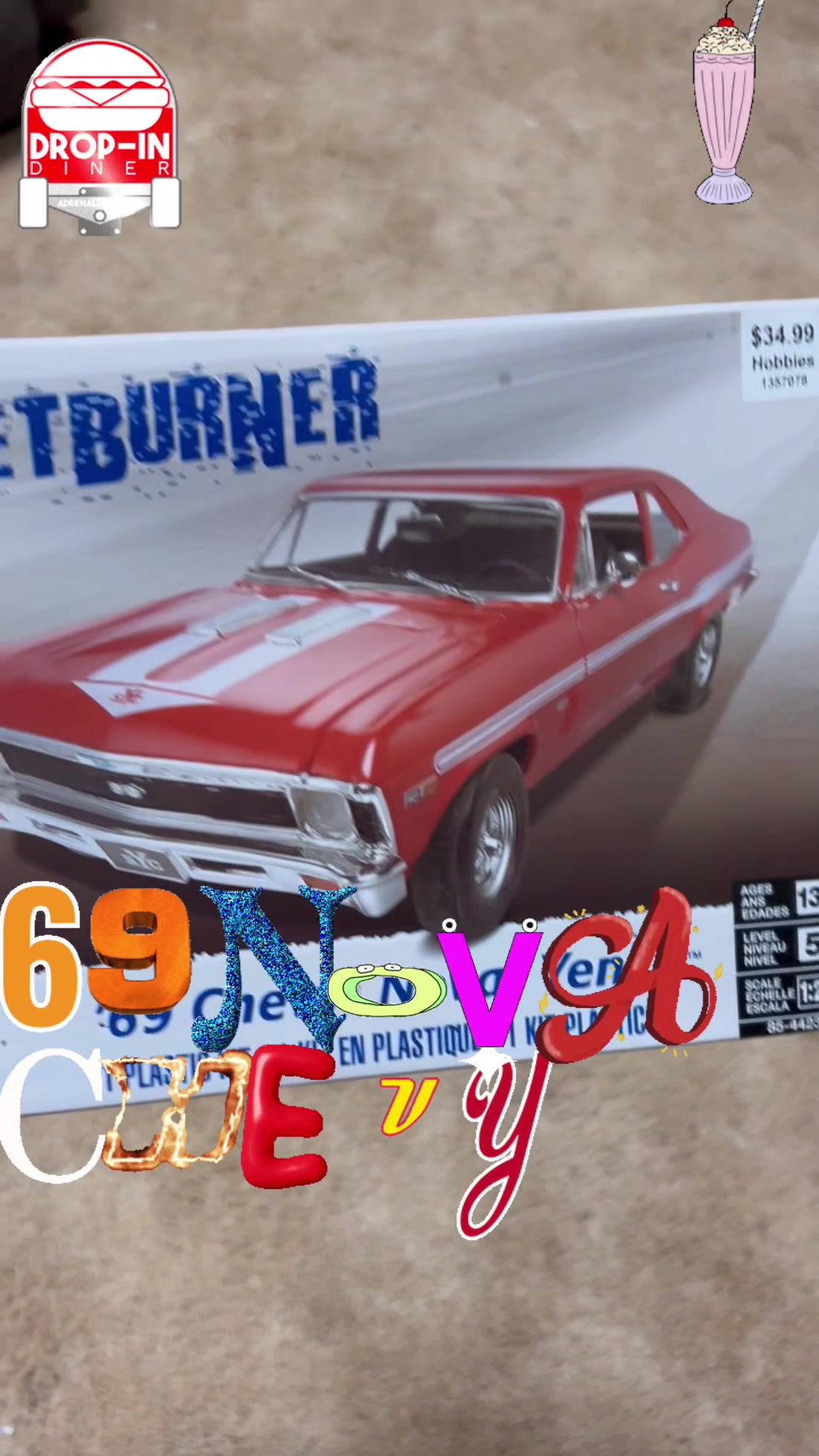 Revell 1969 Chevy nova Yanko 1/25 scale | Model_Kits_by_Jeff (@model ...