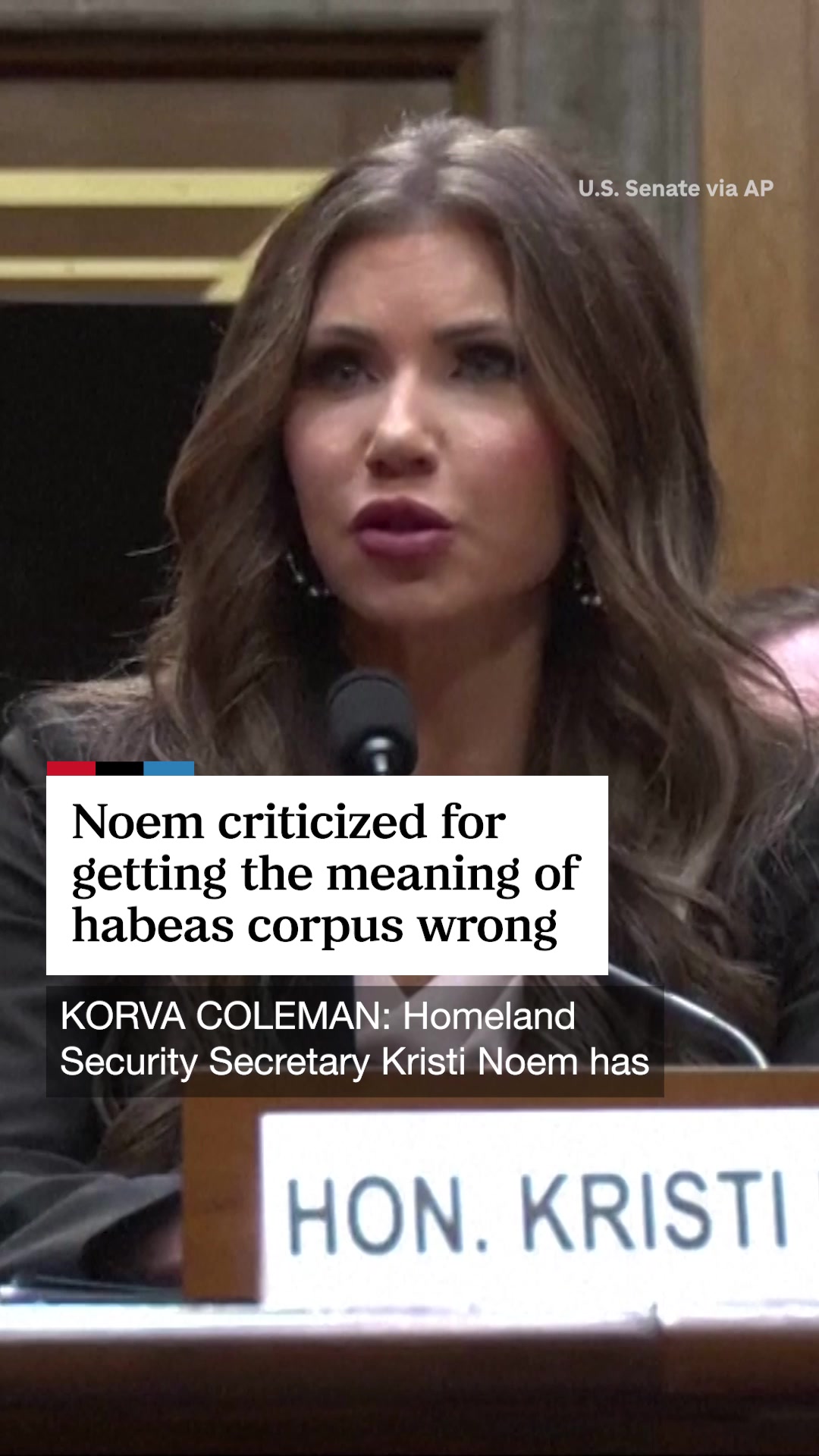 Homeland Security Director Kristi Noem | npr (@npr)