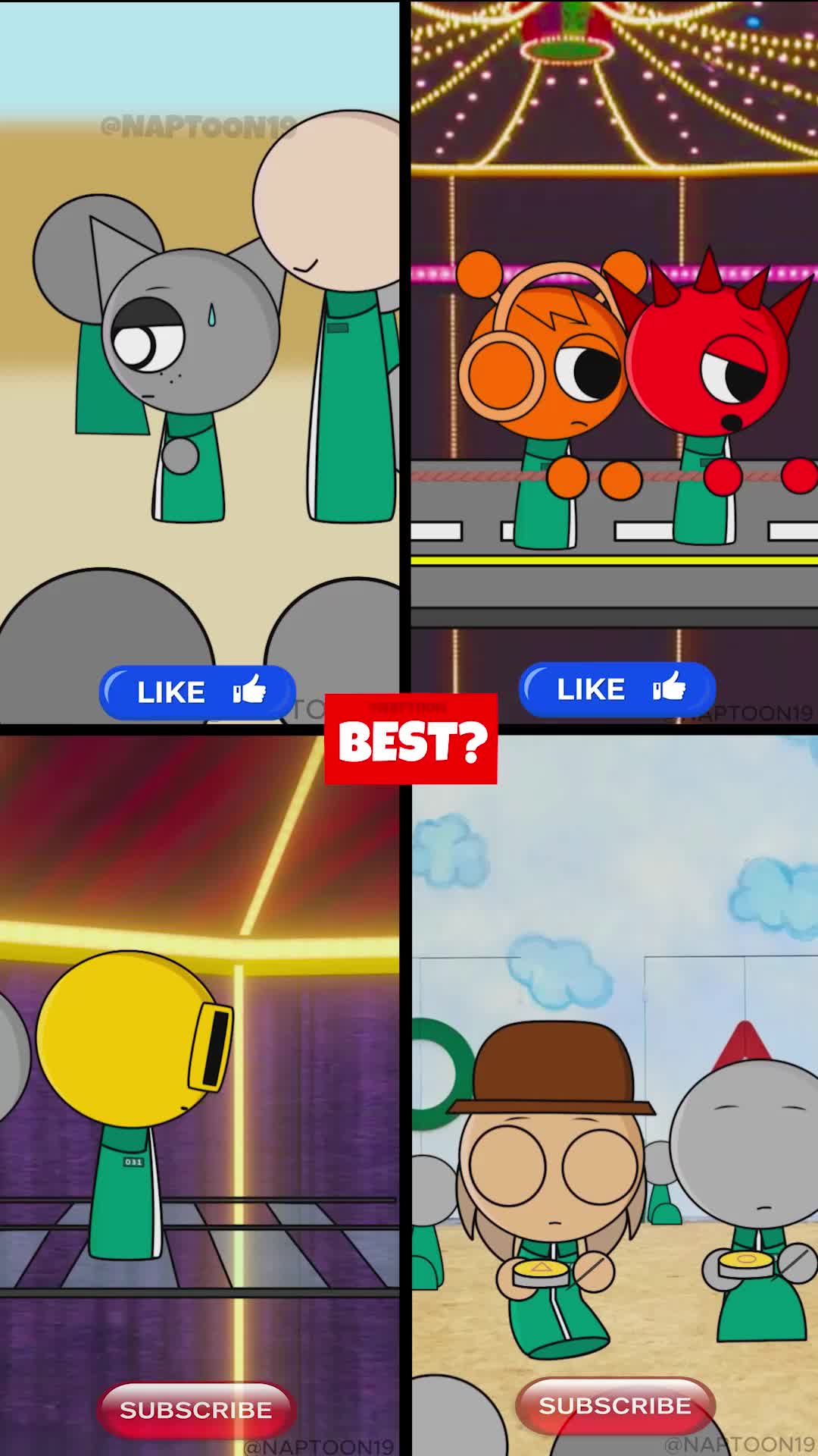 Sprunki Squid Game Anti Cheating Guard | NAPTOON (@naptoon19.official)