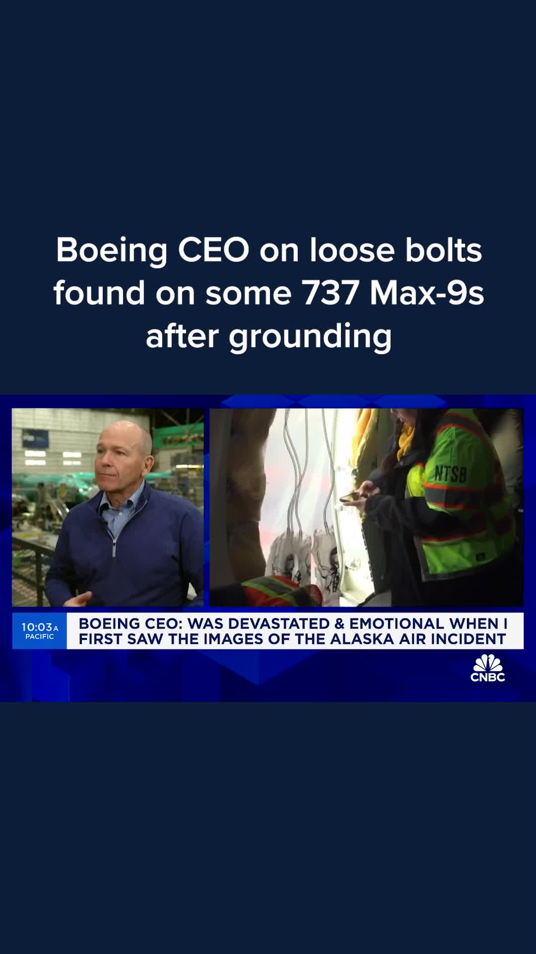 Boeing CEO Dave Calhoun on United | cnbc (@cnbc)