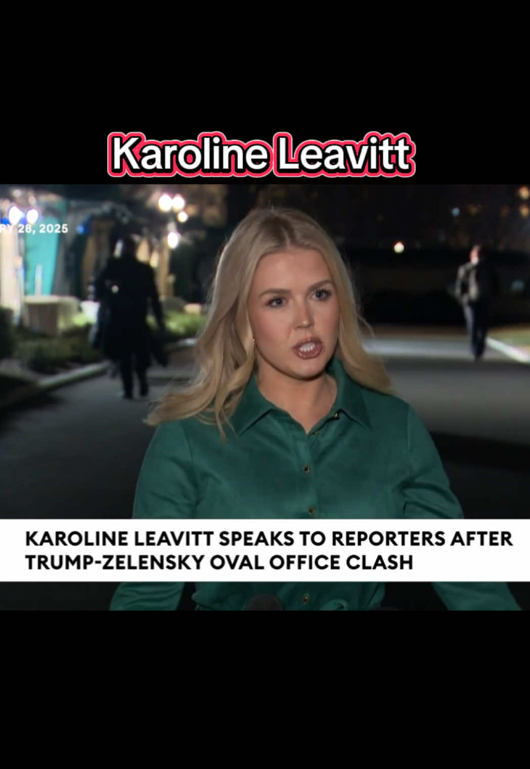 Karoline Leavitt Speaks To Reporters | 👑Veranika👑 (@averanika)