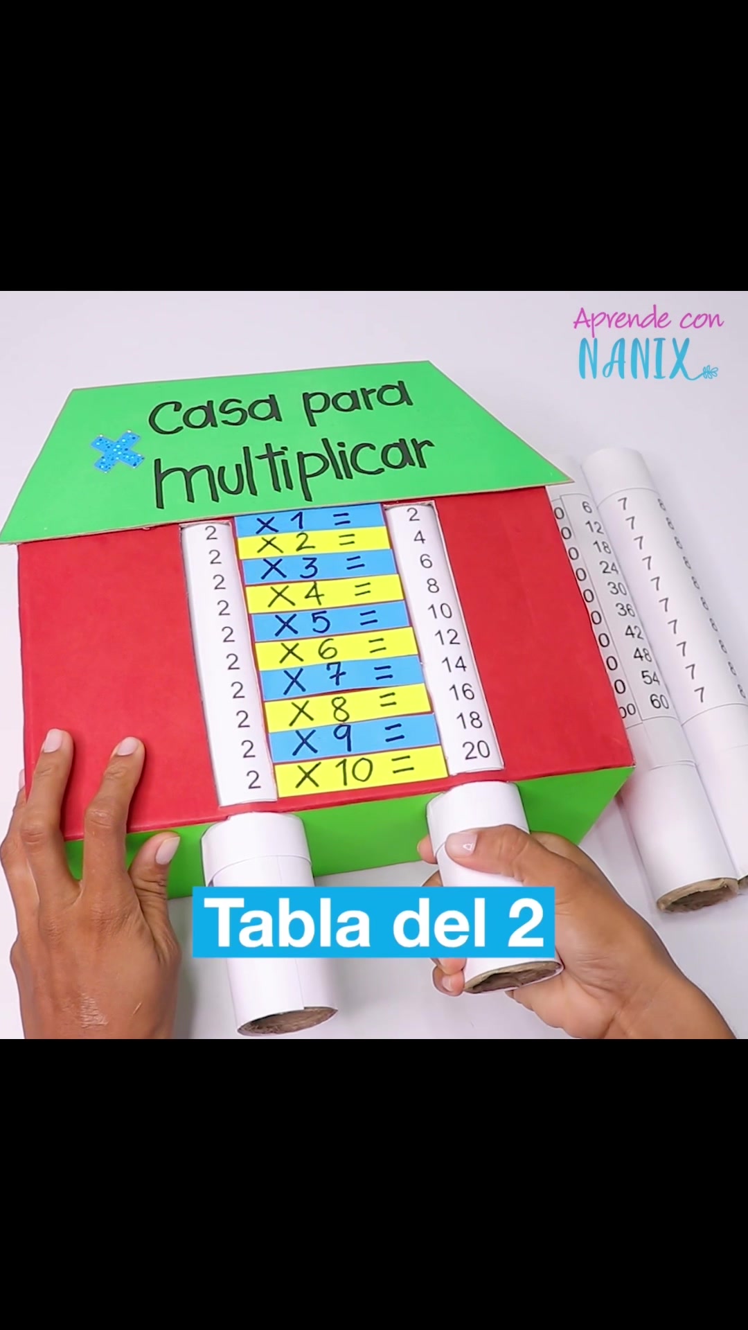 Casita de tablas de multiplicar #DIY | Aprende con Nanix (@aprendeconnanix)