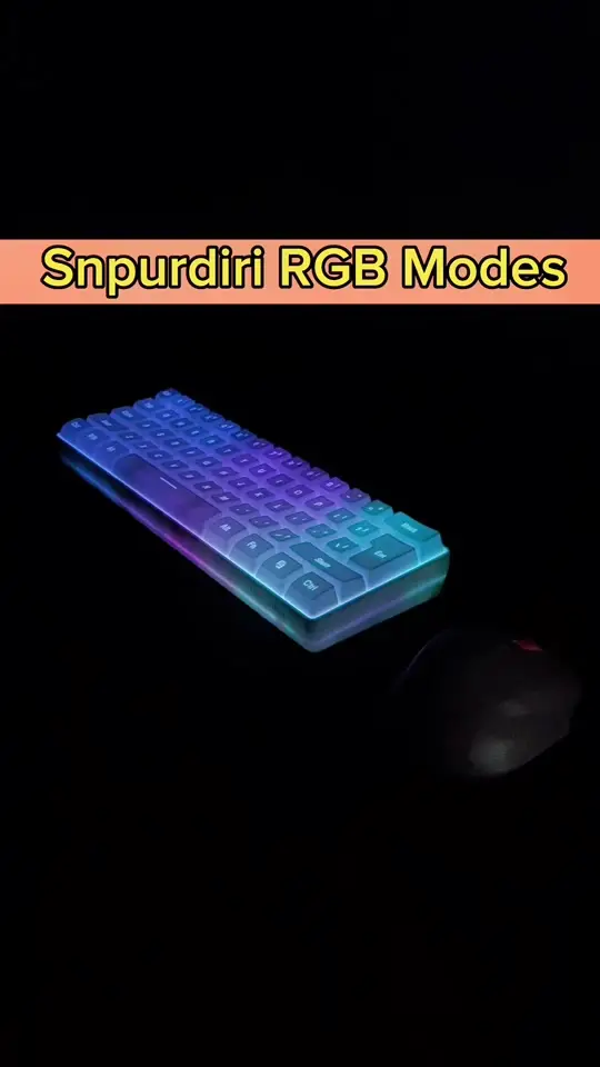 Heres how to change the RGB mode on | Snpurdiri Keyboard (@snpurdiri_0)