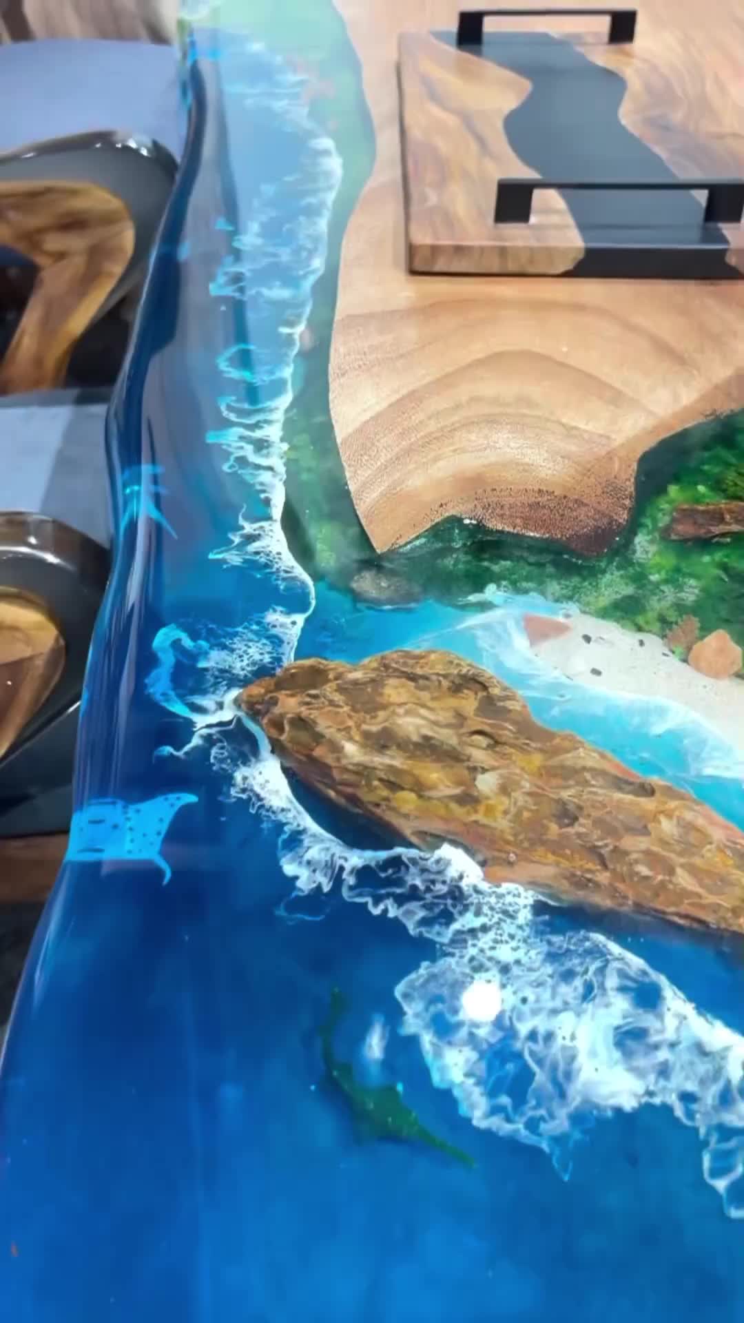 4.5 inch thickness epoxy ocean table | UltraClear Epoxy (@ultraclear_epoxy)