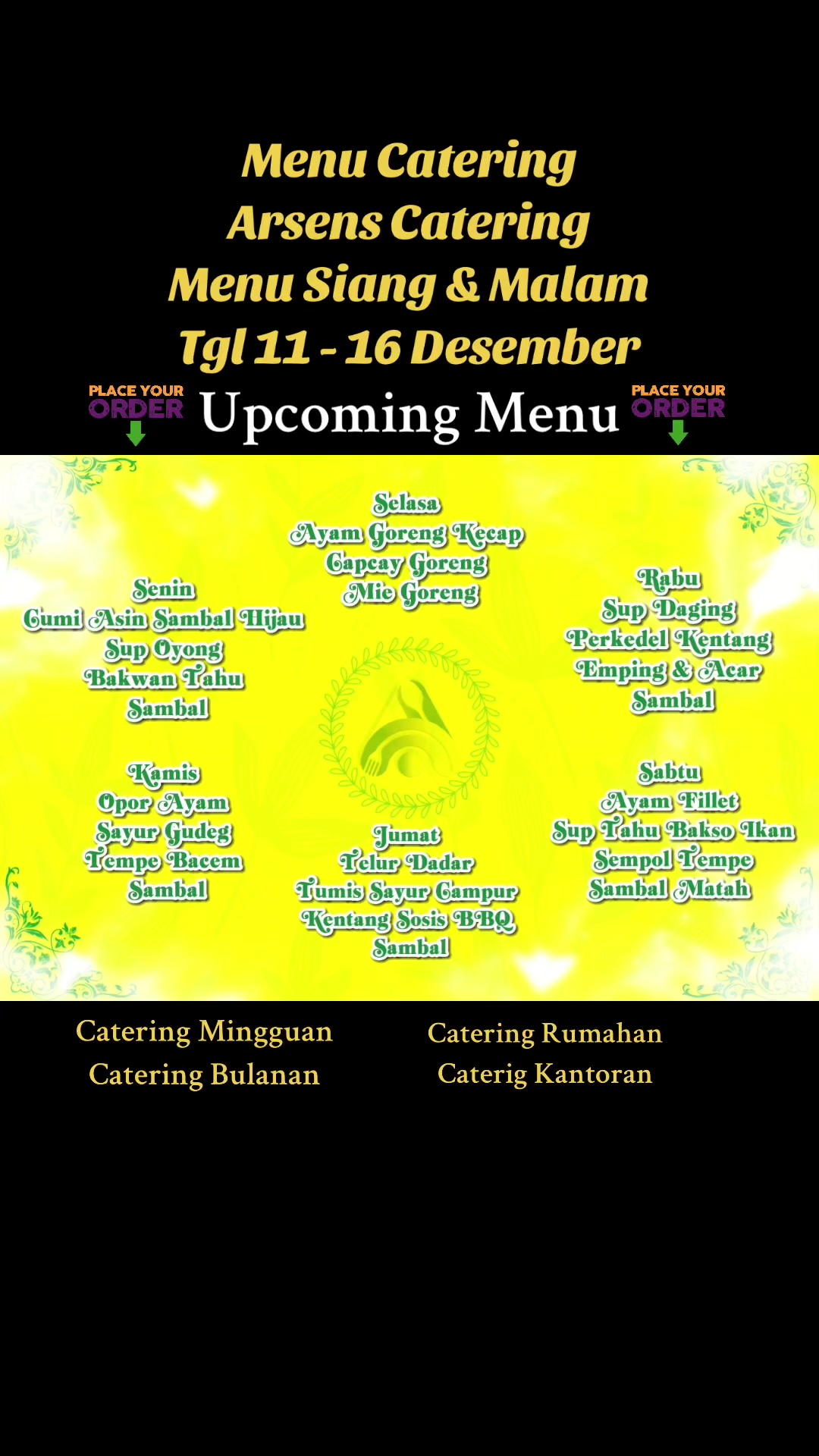 Menu Catering rumahan, kantor & | Arsens_Catering (@arsens_catering)