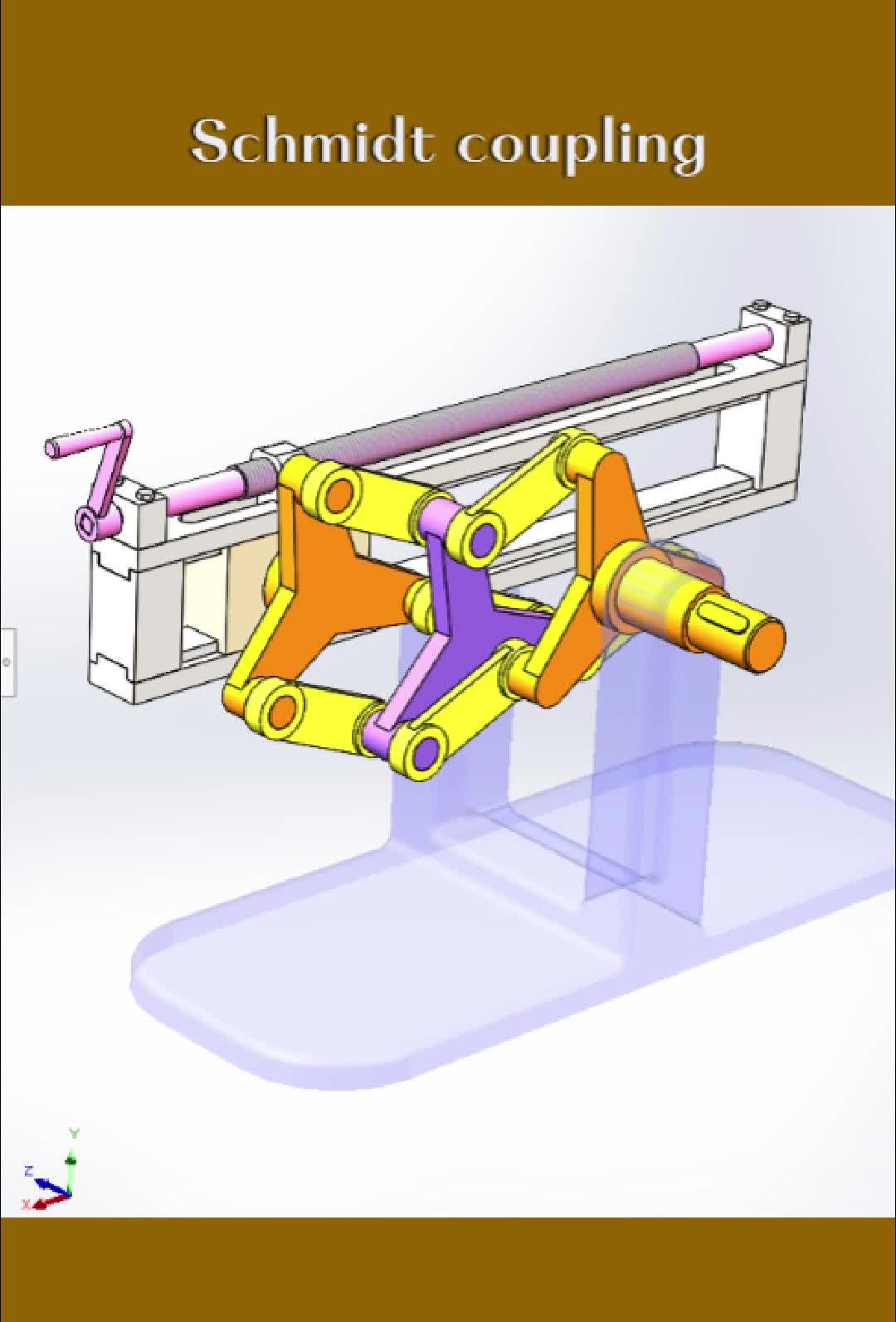 Schmidt coupling Download: | Solidworks Tutorial HP (@solidworks_tutorials)