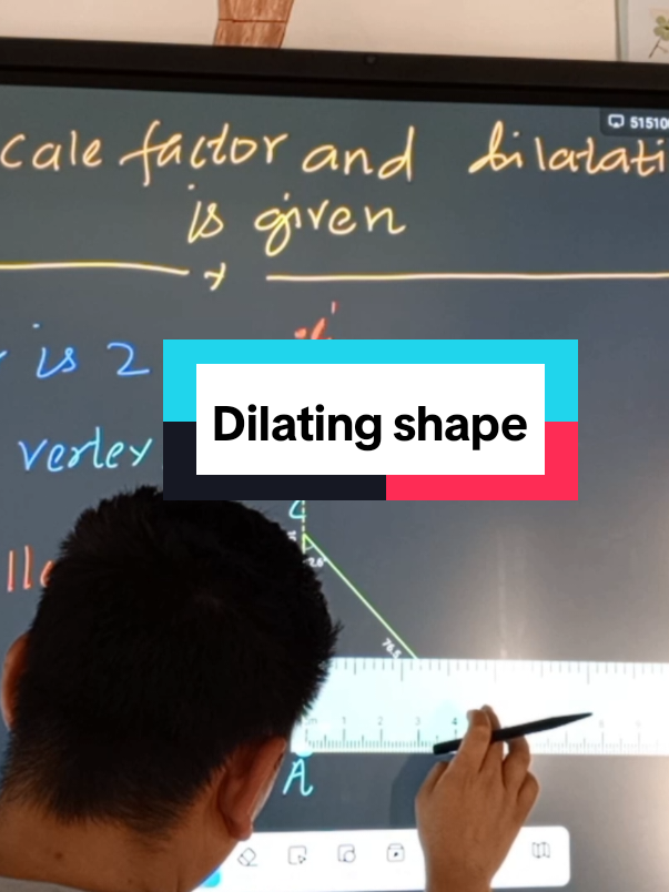 dilating shape when scale factor and | ((PeMa)) (@pema662)