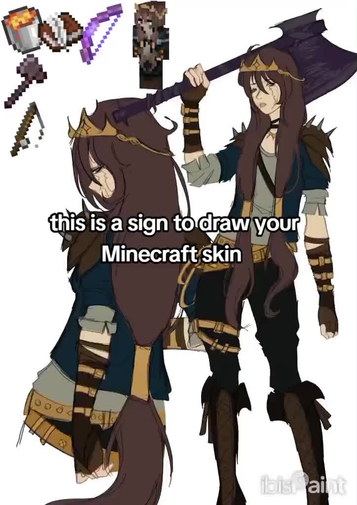 is she peak? #MINECRAFT #SKIN || I | Alexis.found.dead (@alexis.found ...