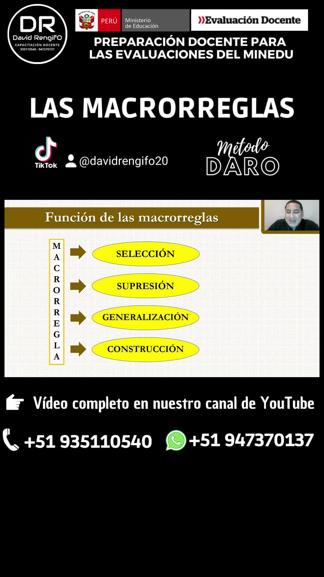 LAS MACRORREGLAS Y SUS FUNCIONES DENTRO | Método DARO (@davidrengifo20)