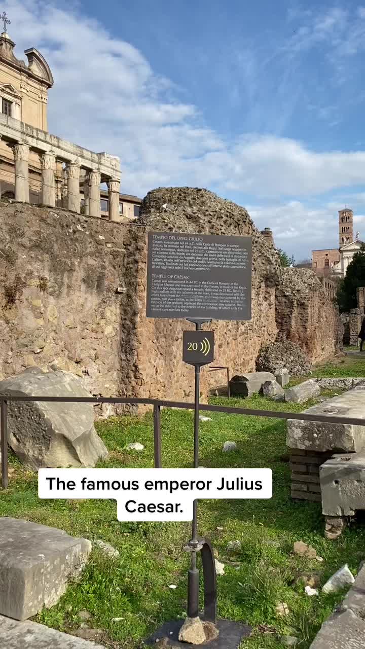 The world famous Julius Caesar burial | Daniel Reynolds ...