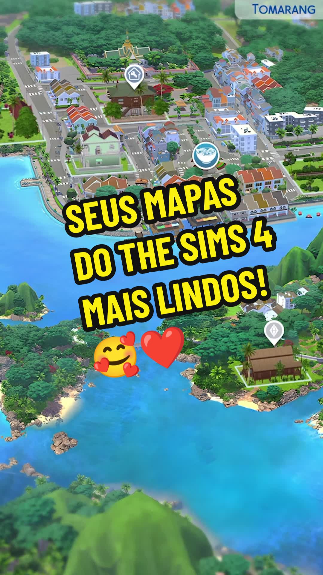 MAPAS DO THE SIMS 4 LINDOS!! 🥰 ️ #sims4 | Thatales | The Sims (@_thatales)