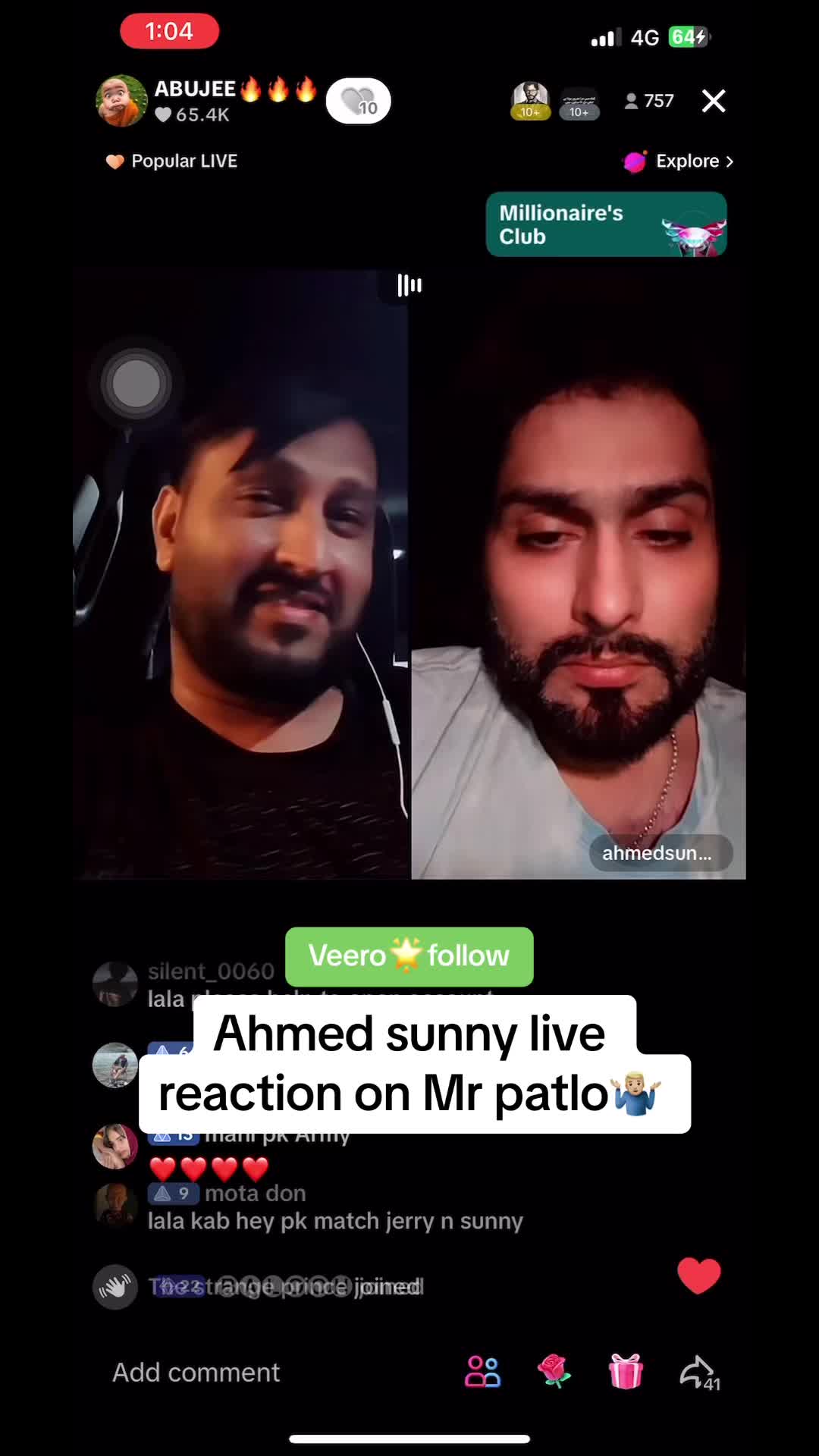 Ahmed sunny live reaction on Mr patlo | Veero updater 🌟 (@updaterveero)